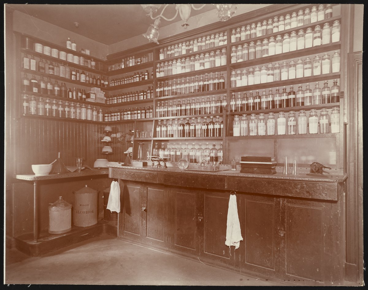Drug storage room at Dearborn laboratory facility - Science History ...