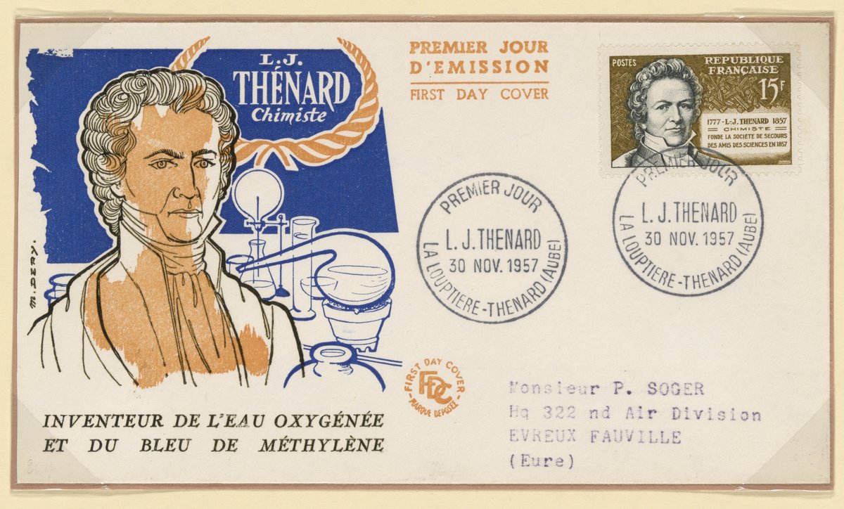 Stamp commemorating Louis Jacques Thénard - Science History Institute ...