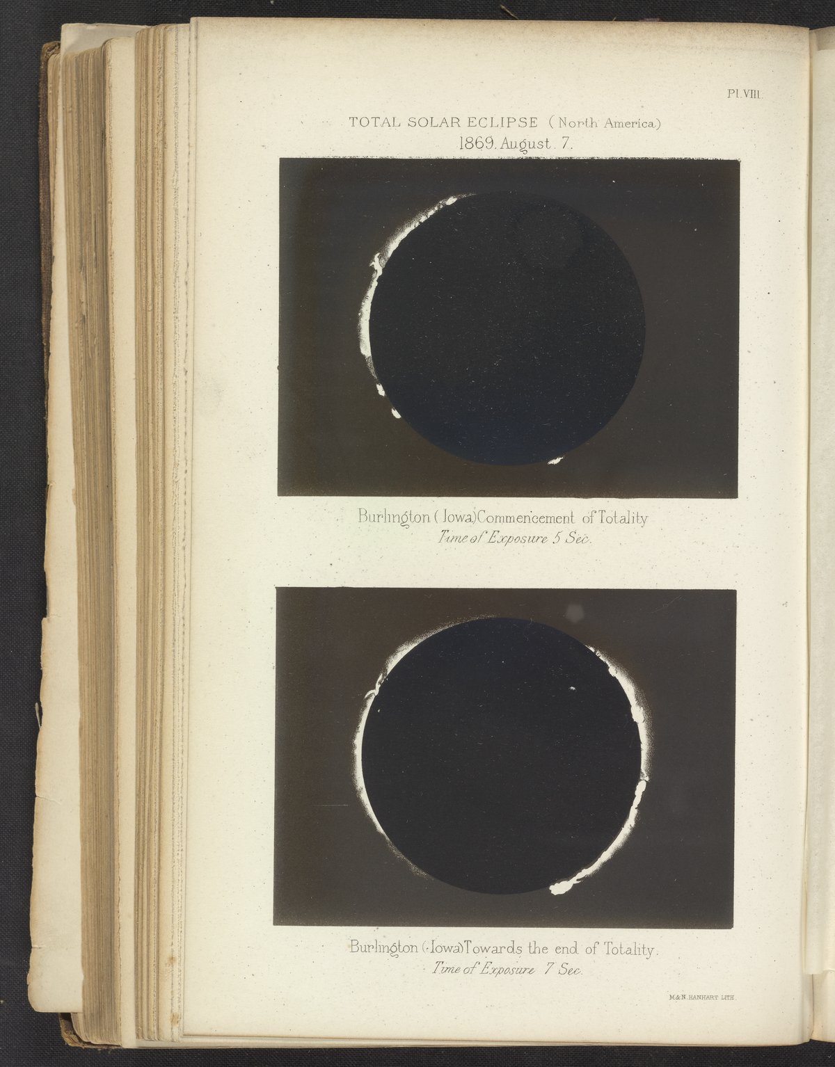 Total Solar Eclipse (North America) 1869 August 7 - Science History ...
