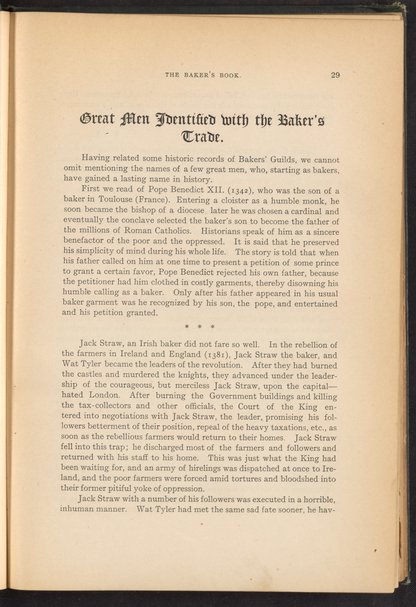 The Baker's Book [Volume I] - Science History Institute Digital Collections