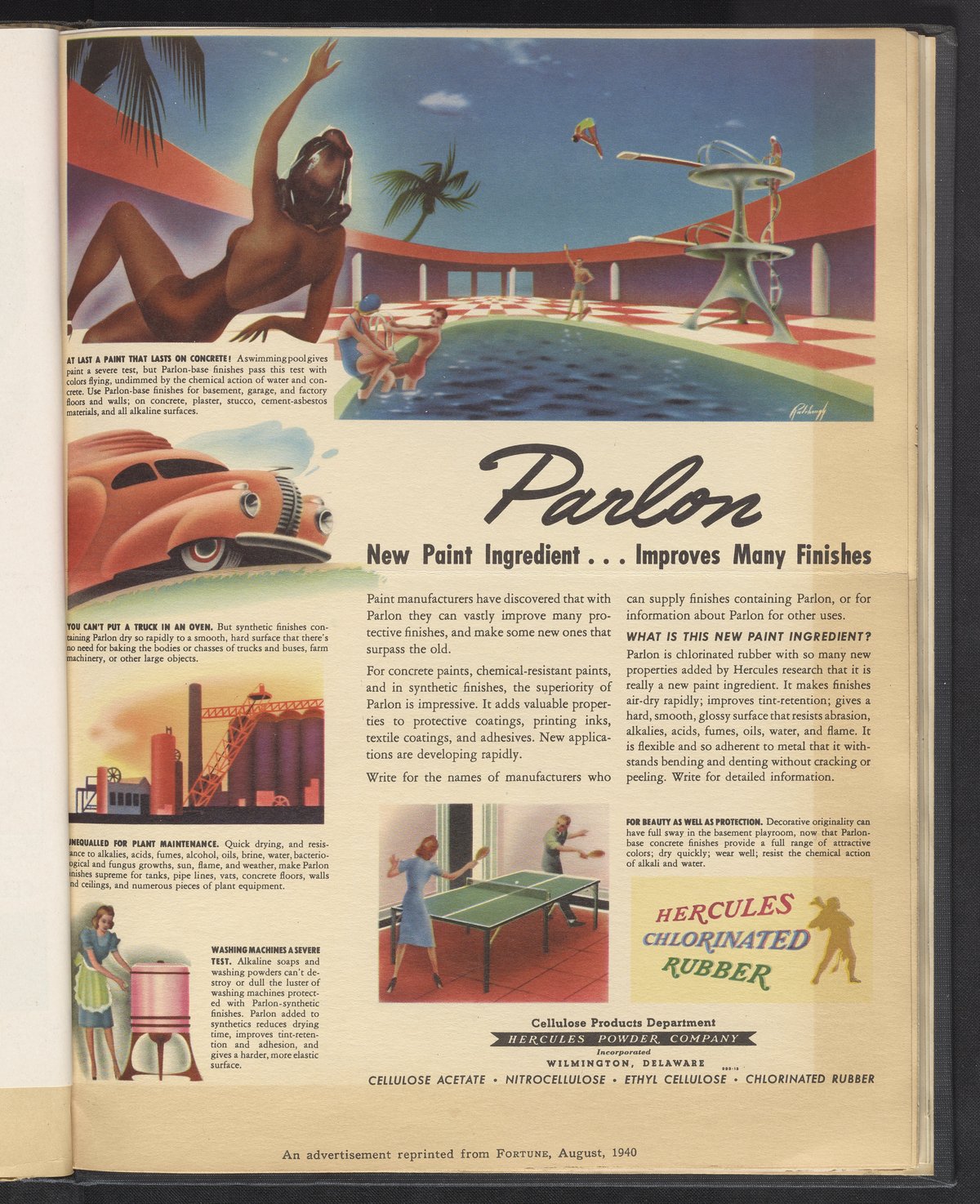 Parlon: New Paint Ingredient...Improves Many Finishes - Science History ...
