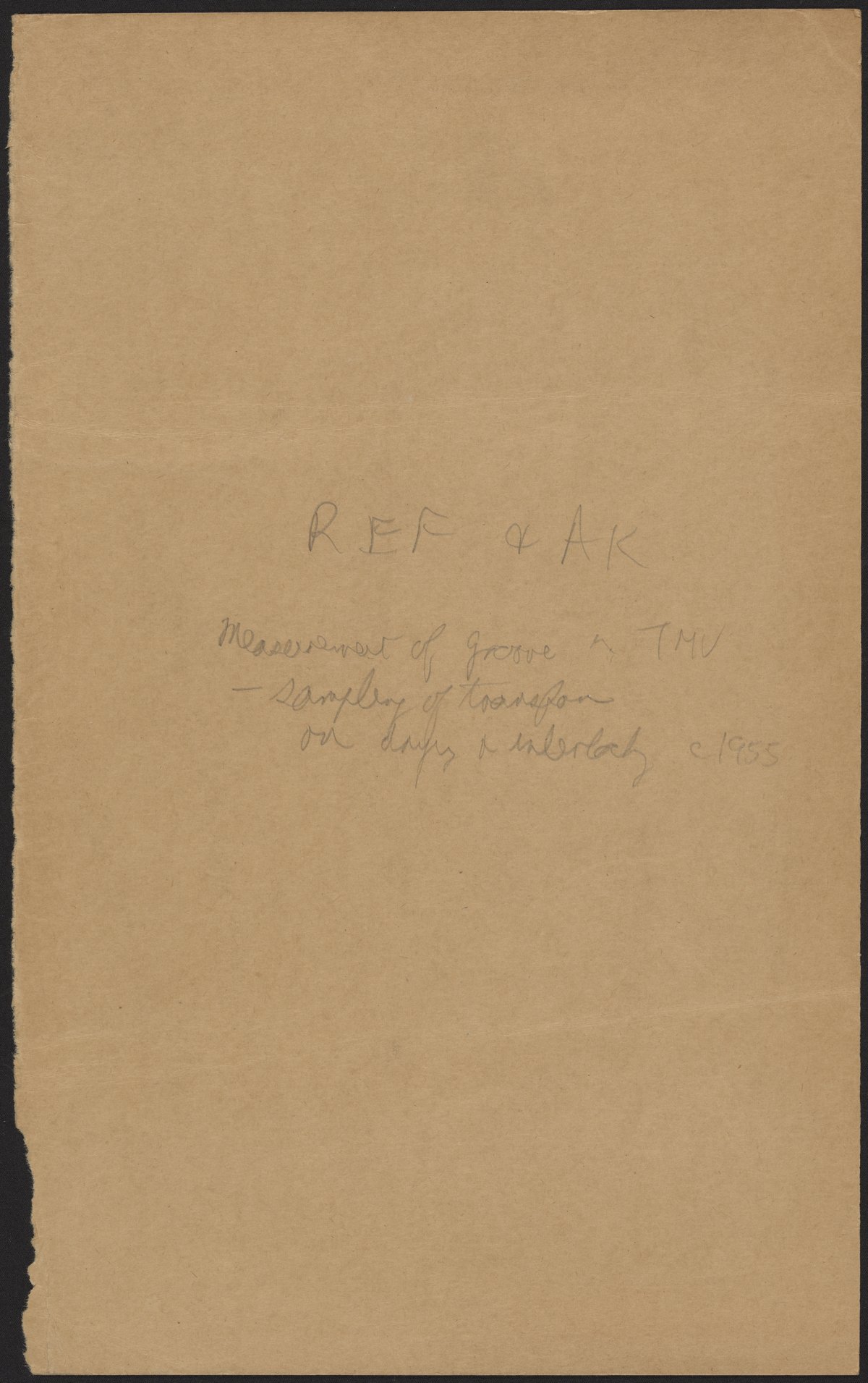 Research notebook of Rosalind Franklin and Aaron Klug - Measurement of ...