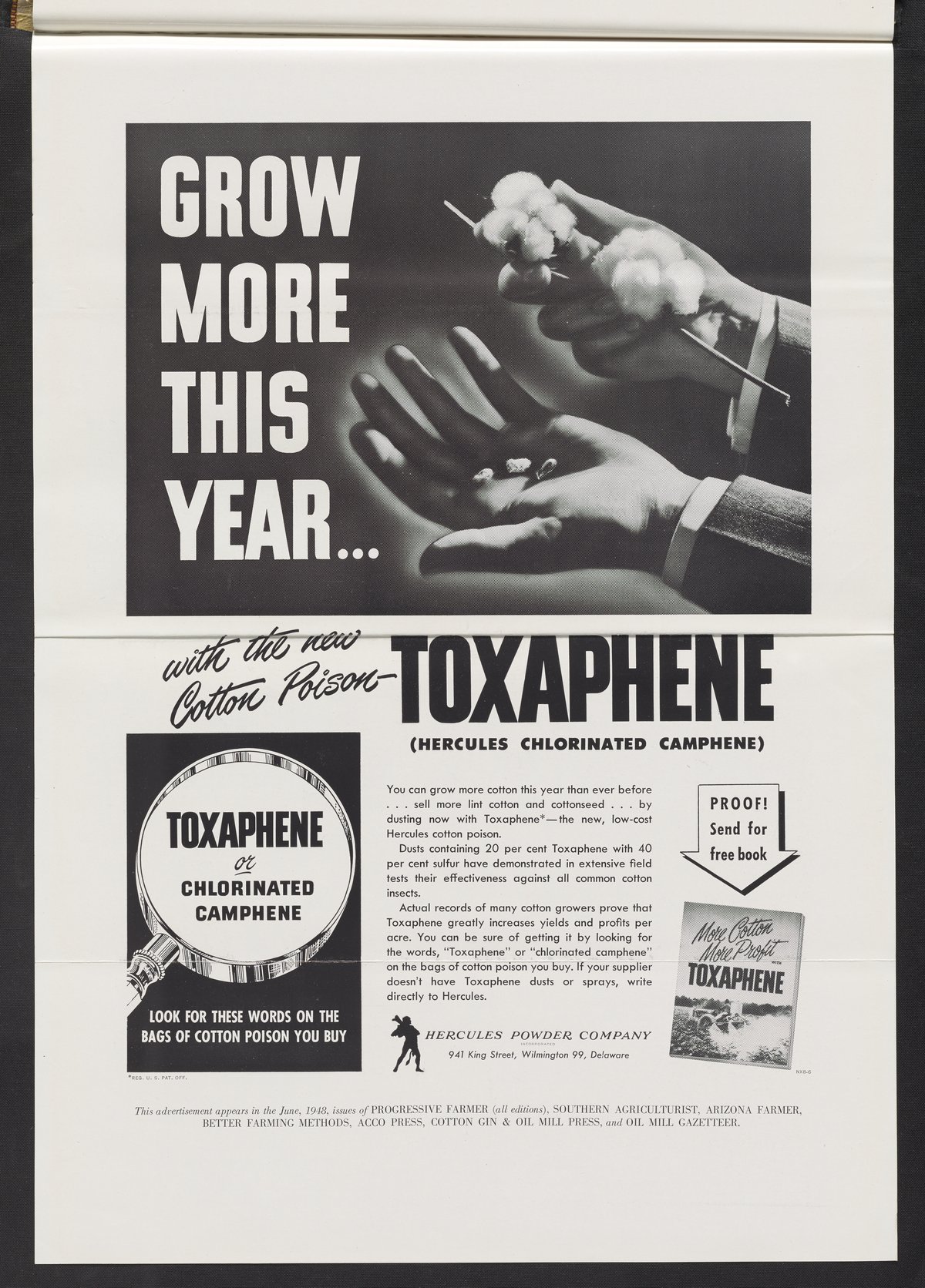 Grow More This Year...With the New Cotton Poison - Science History ...