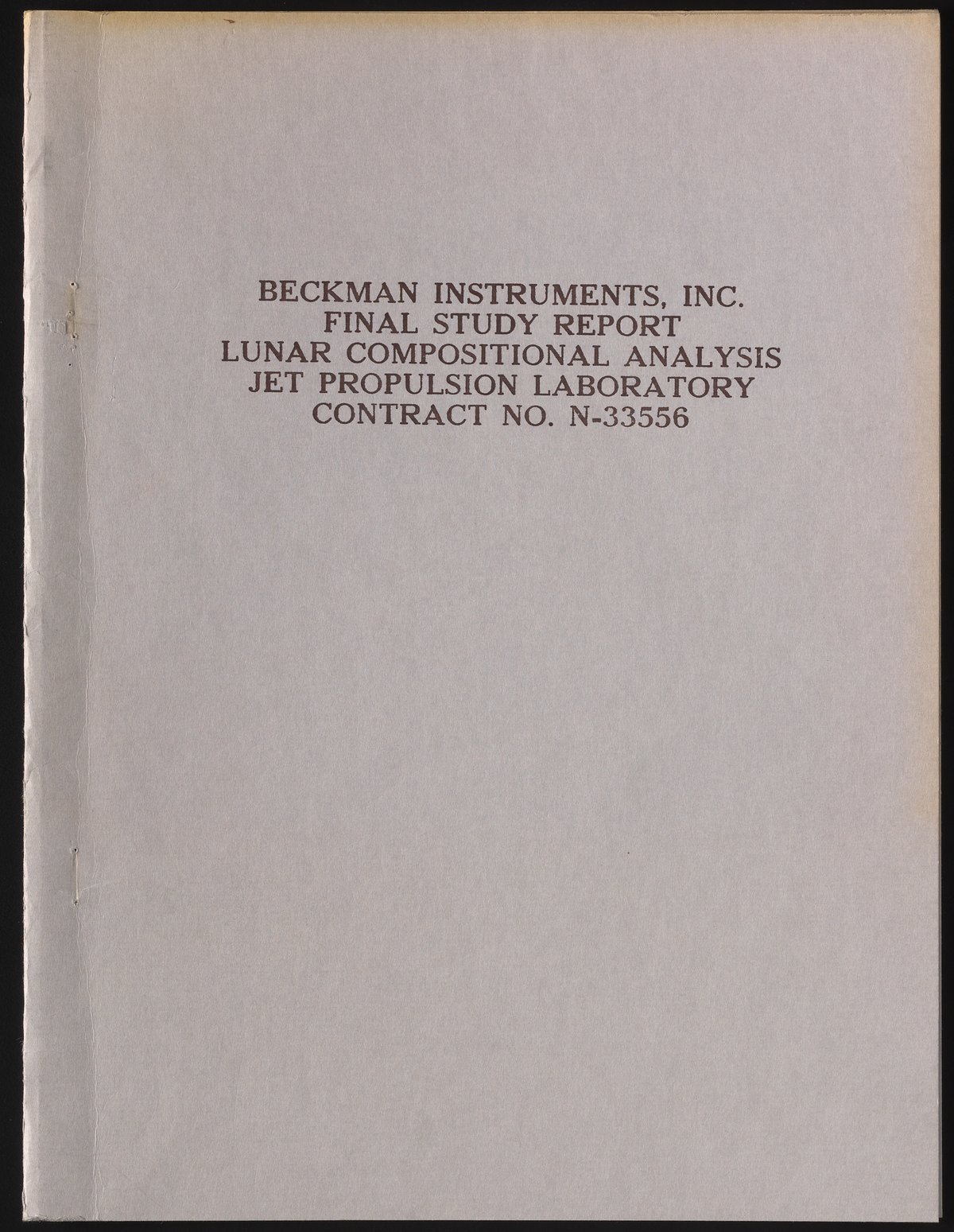 Final Study Report - Lunar Compositional Analysis - Science History ...
