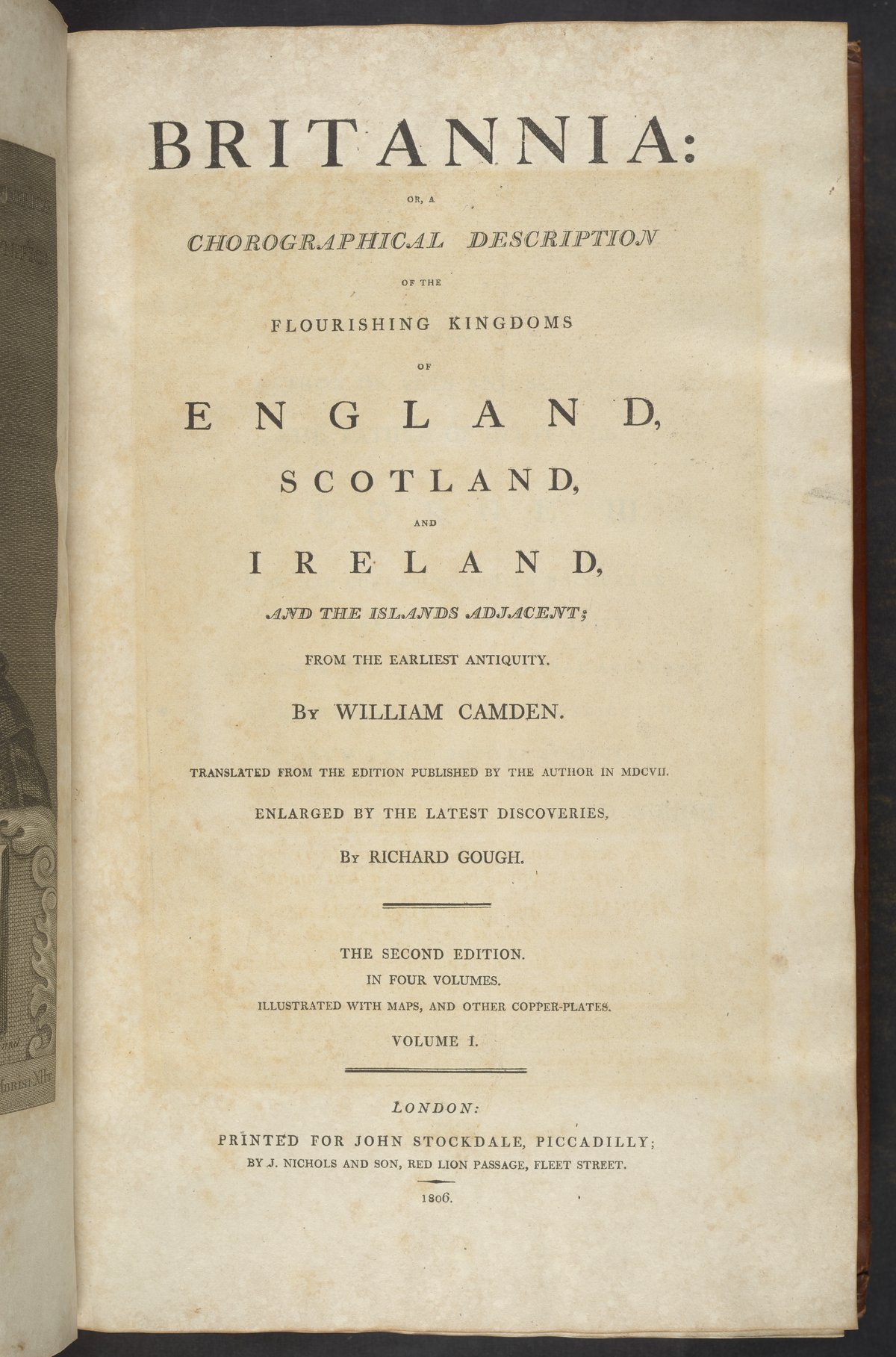 Britannia: or, a Chorographical Description of the Flourishing Kingdoms ...