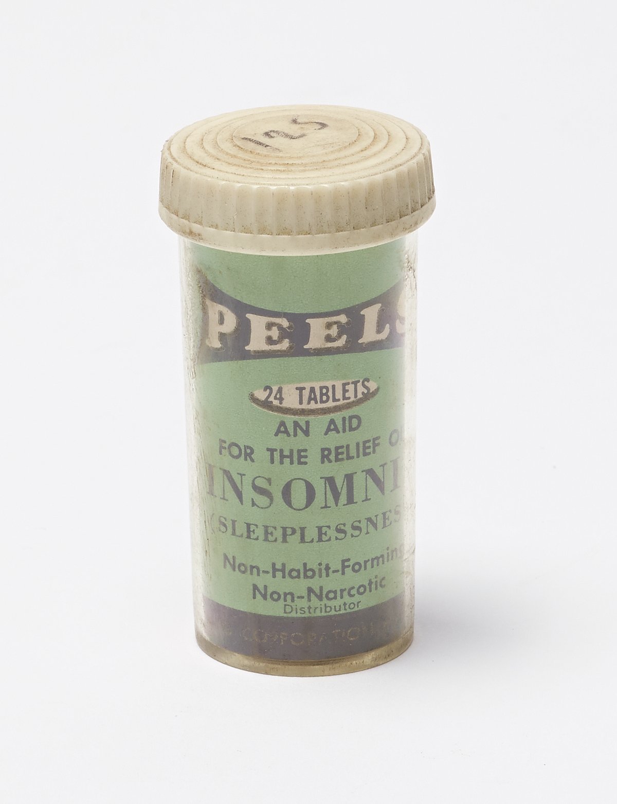 Bottle for Peels insomnia relief pills - Science History Institute ...