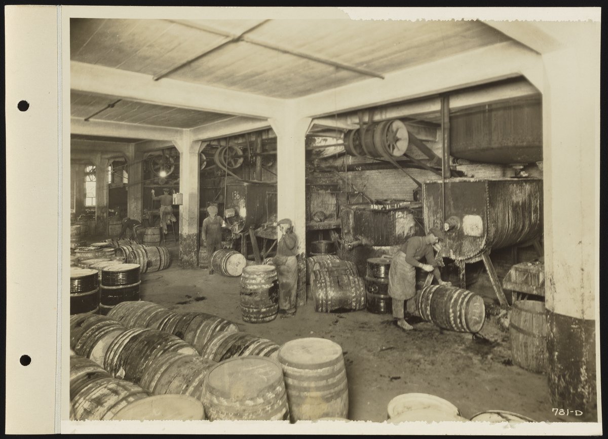 Barrel room at Dearborn manufacturing facility - Science History ...