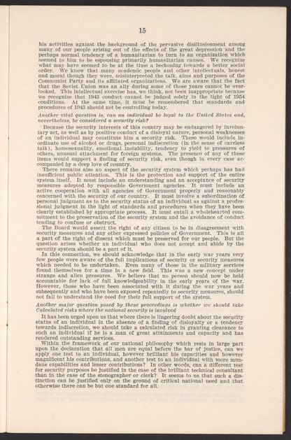 In the Matter of J. Robert Oppenheimer: Texts of Principal Documents ...