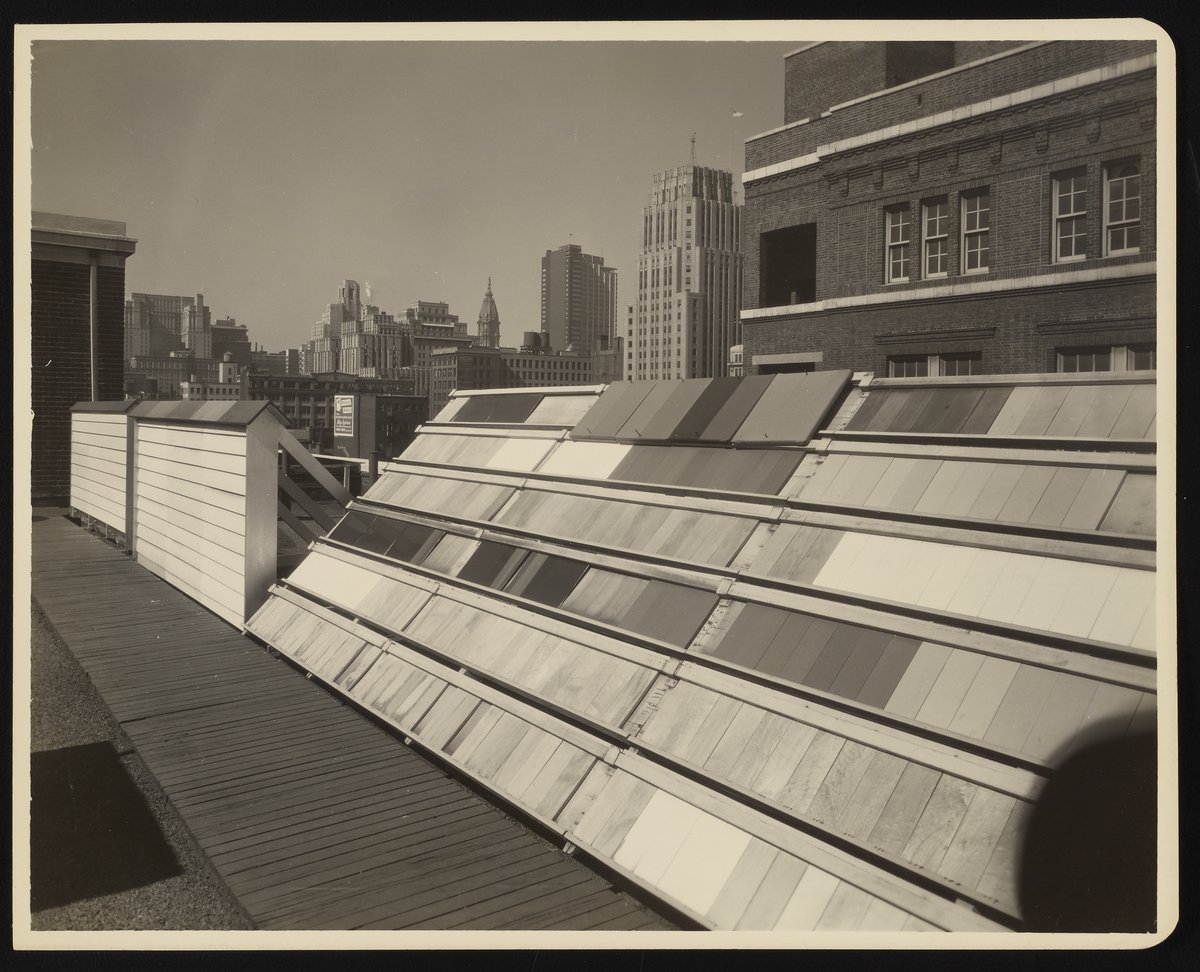 Exposure racks at Rohm and Haas home office - Science History Institute ...