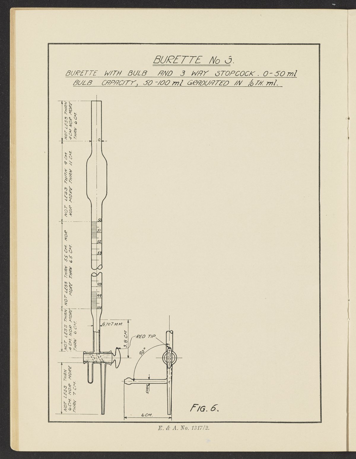 Specifications for Burette No. 3 - Science History Institute Digital ...