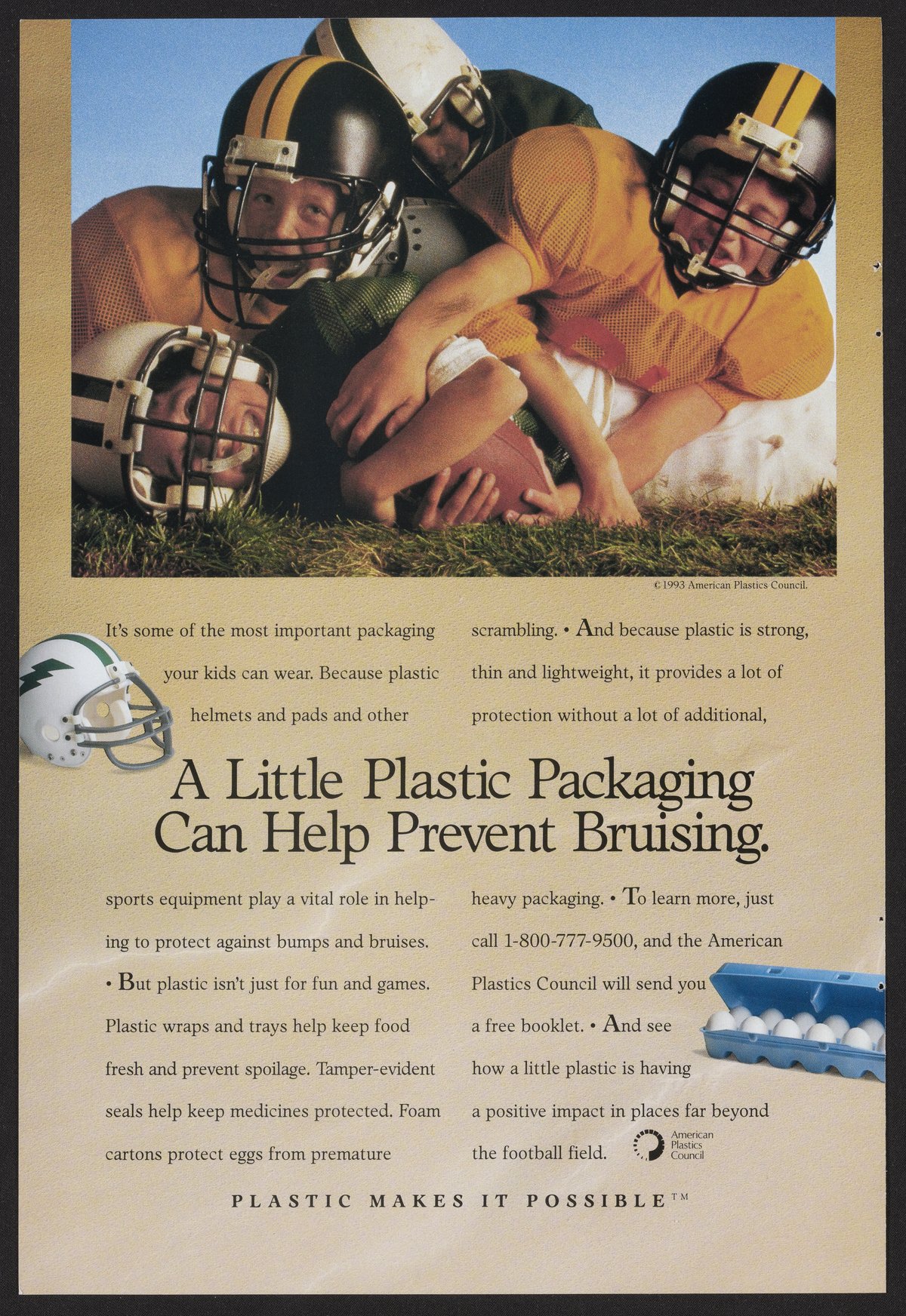 Plastic Makes It Possible advertisement, 1993 - Science History ...