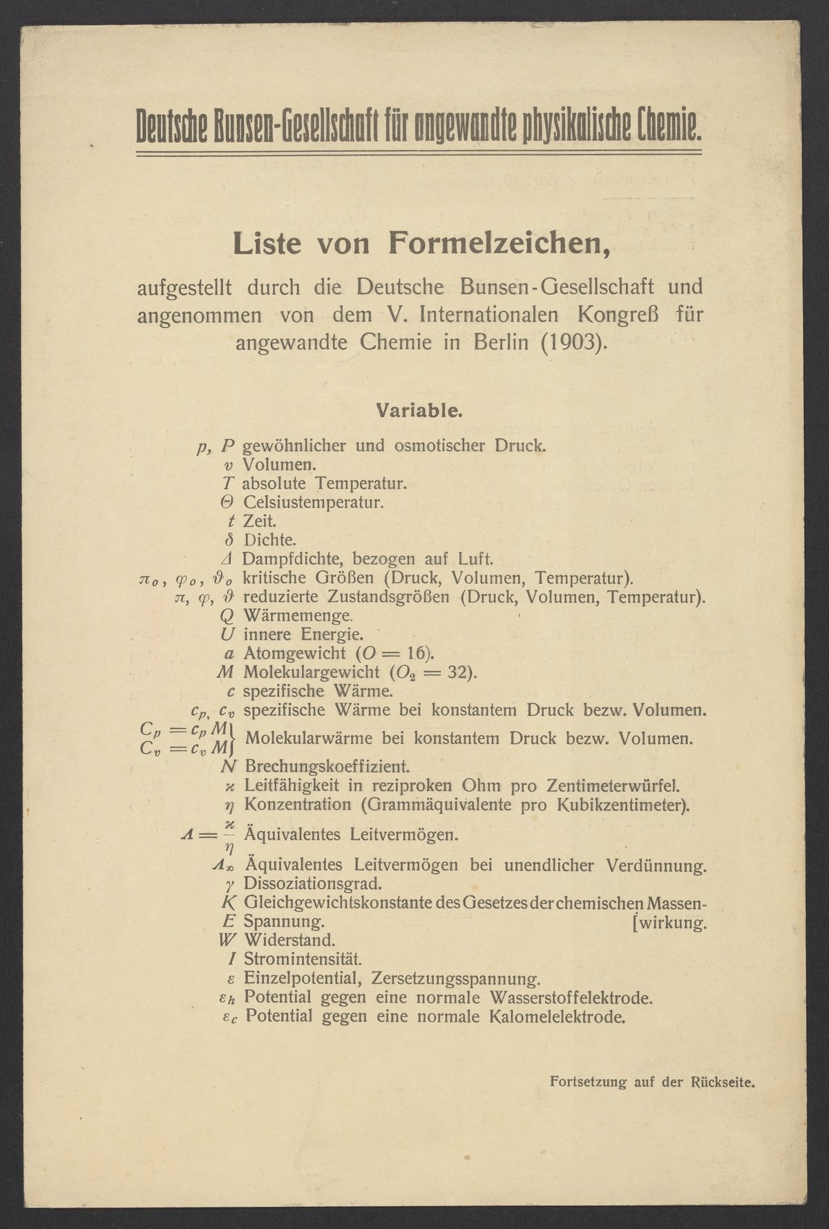 Liste von Formelzeichen - Science History Institute Digital Collections