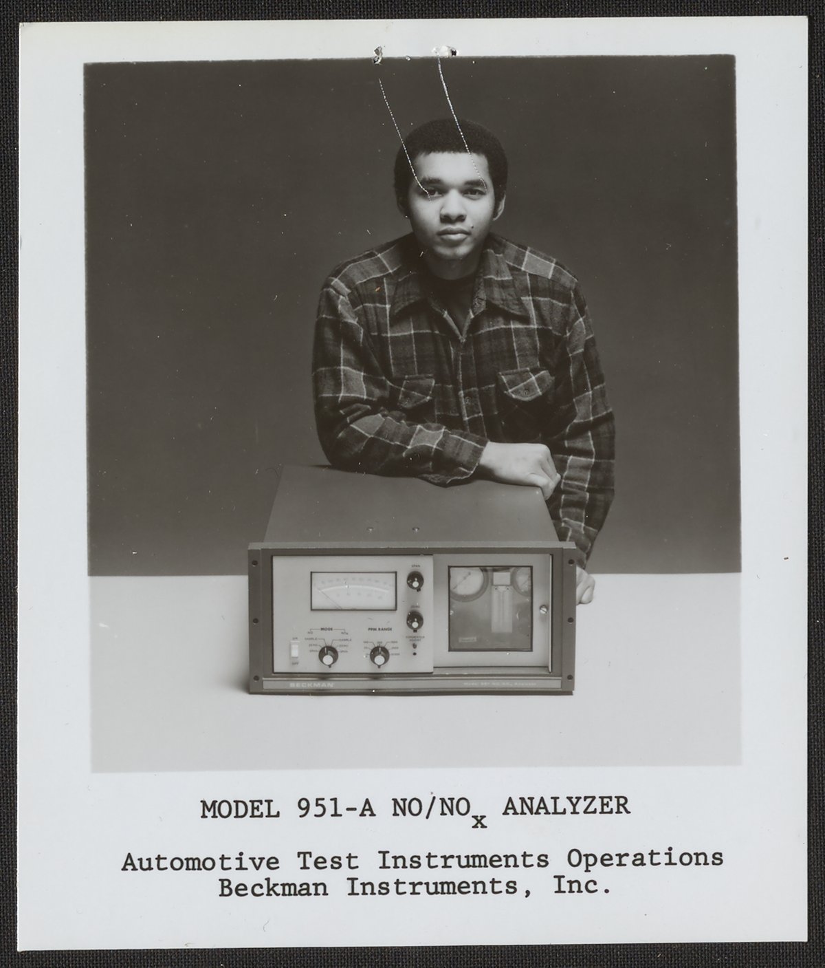 Man with Beckman Model 951-A NO/NOx Analyzer - Science History ...