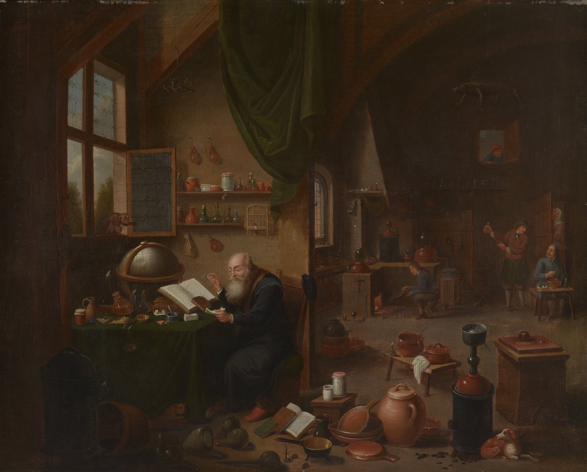 Alchemist with Monkey - Science History Institute Digital Collections