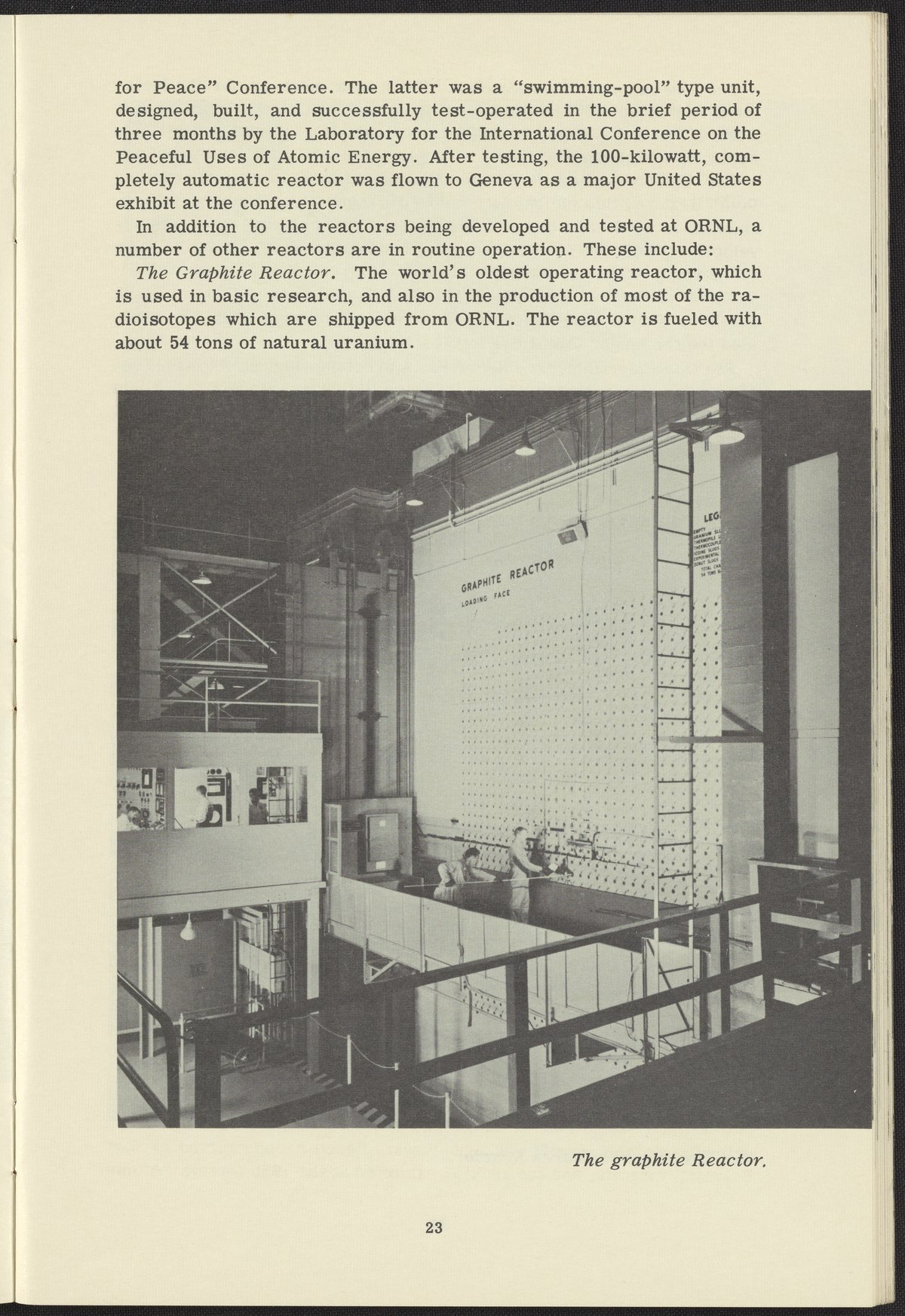 The Graphite Reactor at Oak Ridge - Science History Institute Digital ...