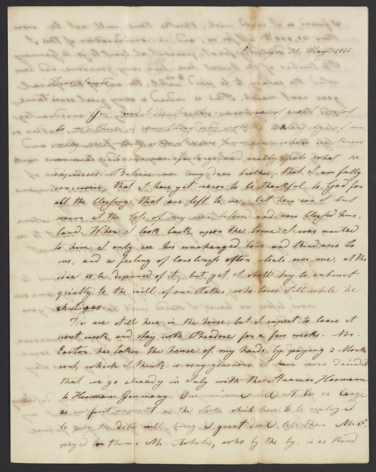 Letter from Emilie Faber to James Curtis Booth, May 30, 1855 - Science ...