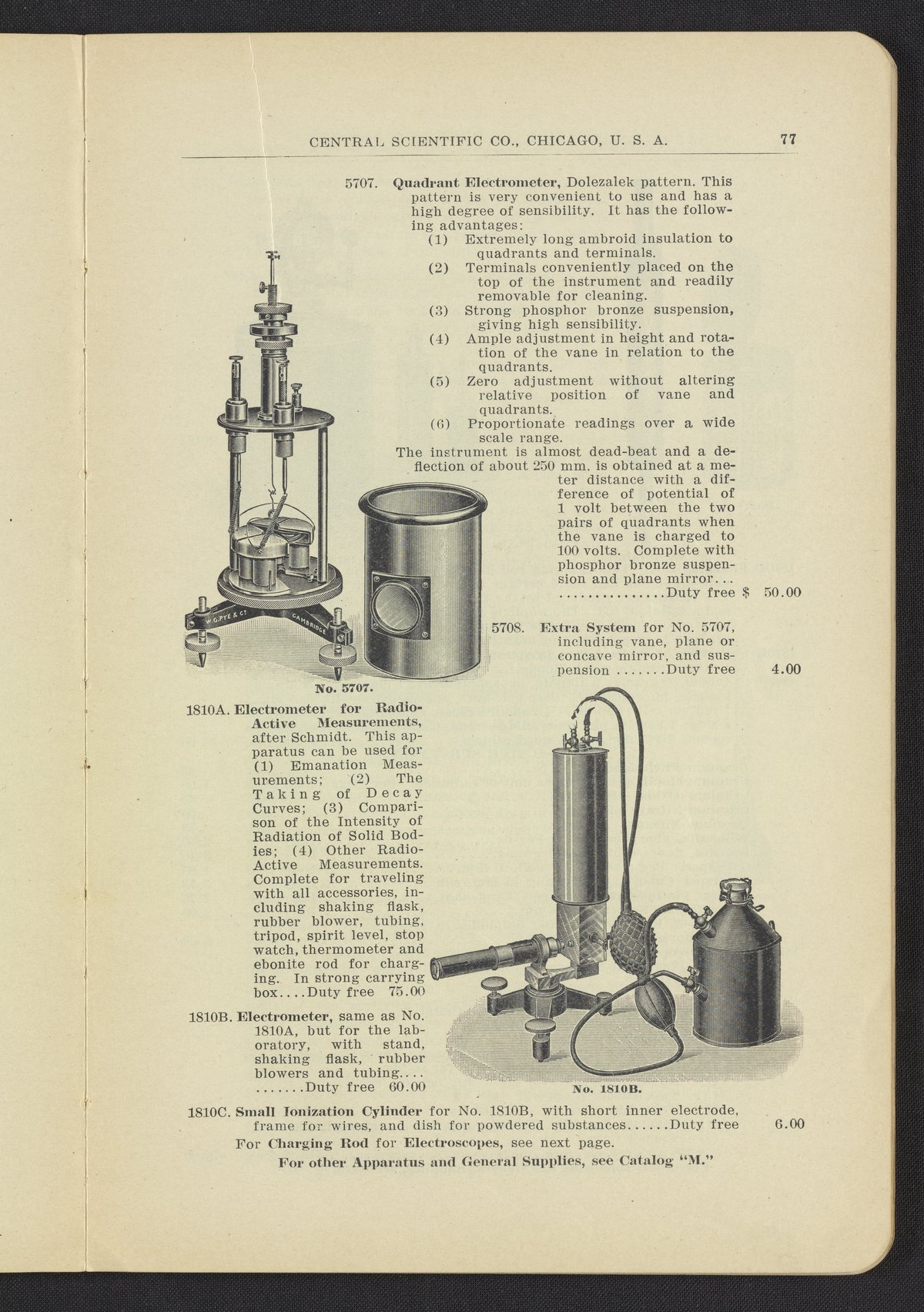 Electrometers - Science History Institute Digital Collections