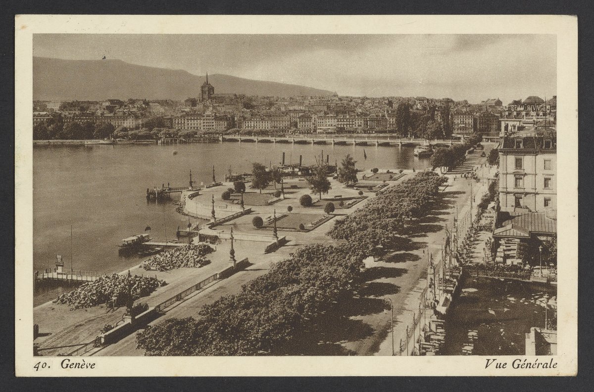 Postcard of Geneva - Science History Institute Digital Collections