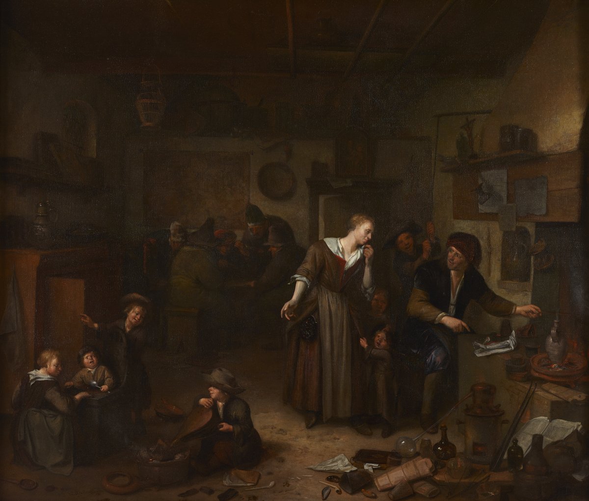 An Alchemist's Workshop with Children Playing - Science History ...