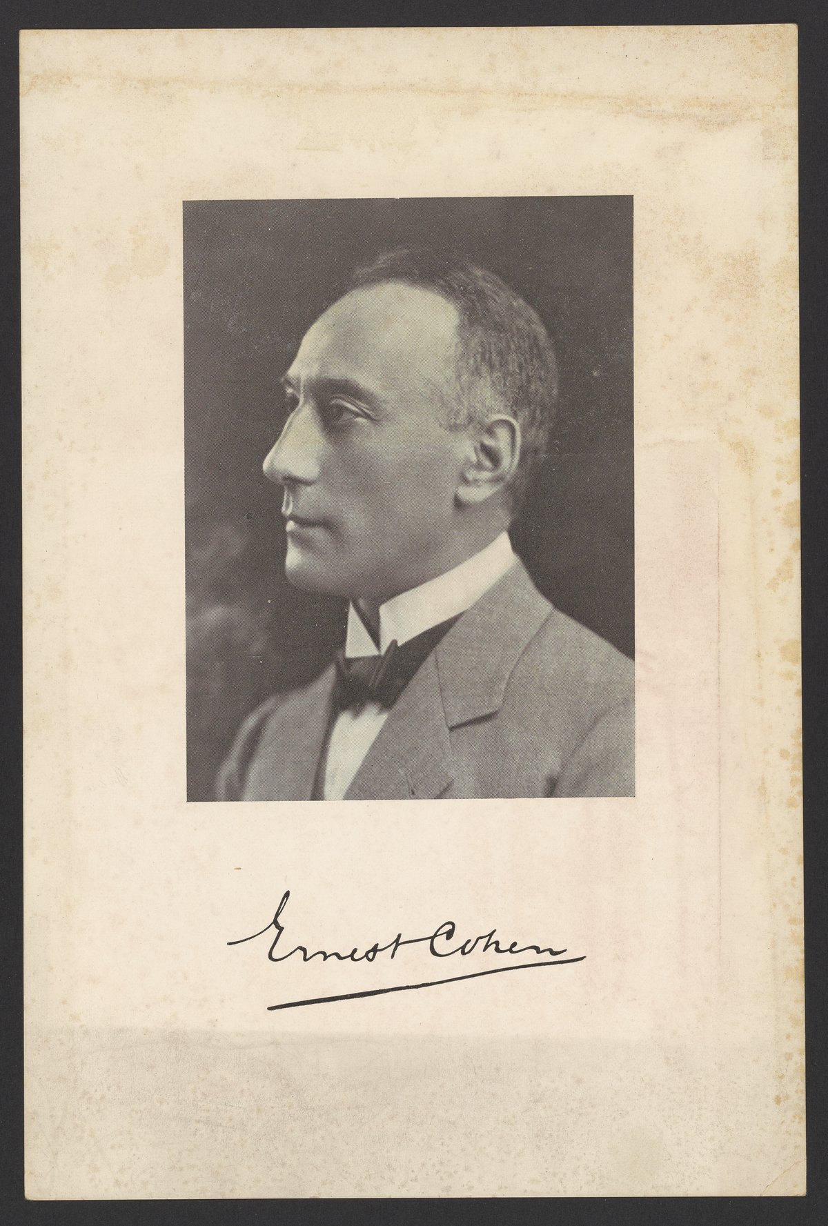 Portrait of Ernst Cohen - Science History Institute Digital Collections
