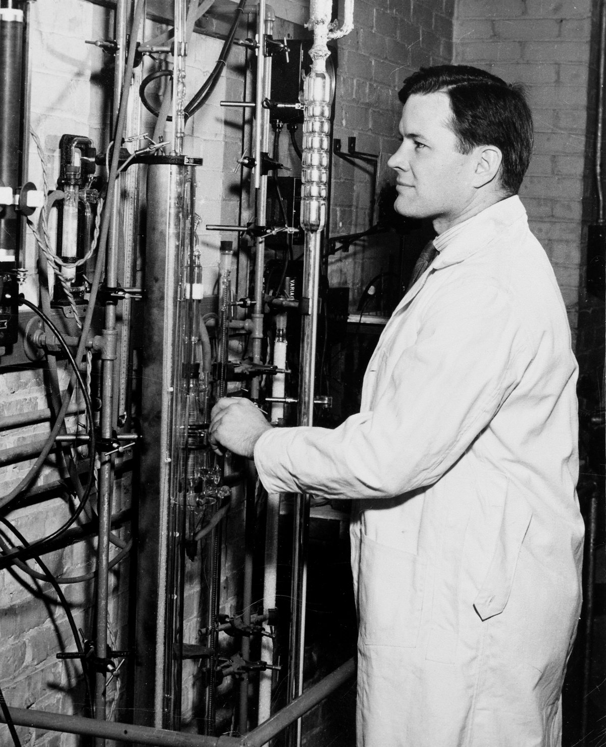 Charles C. Price in laboratory - Science History Institute Digital ...