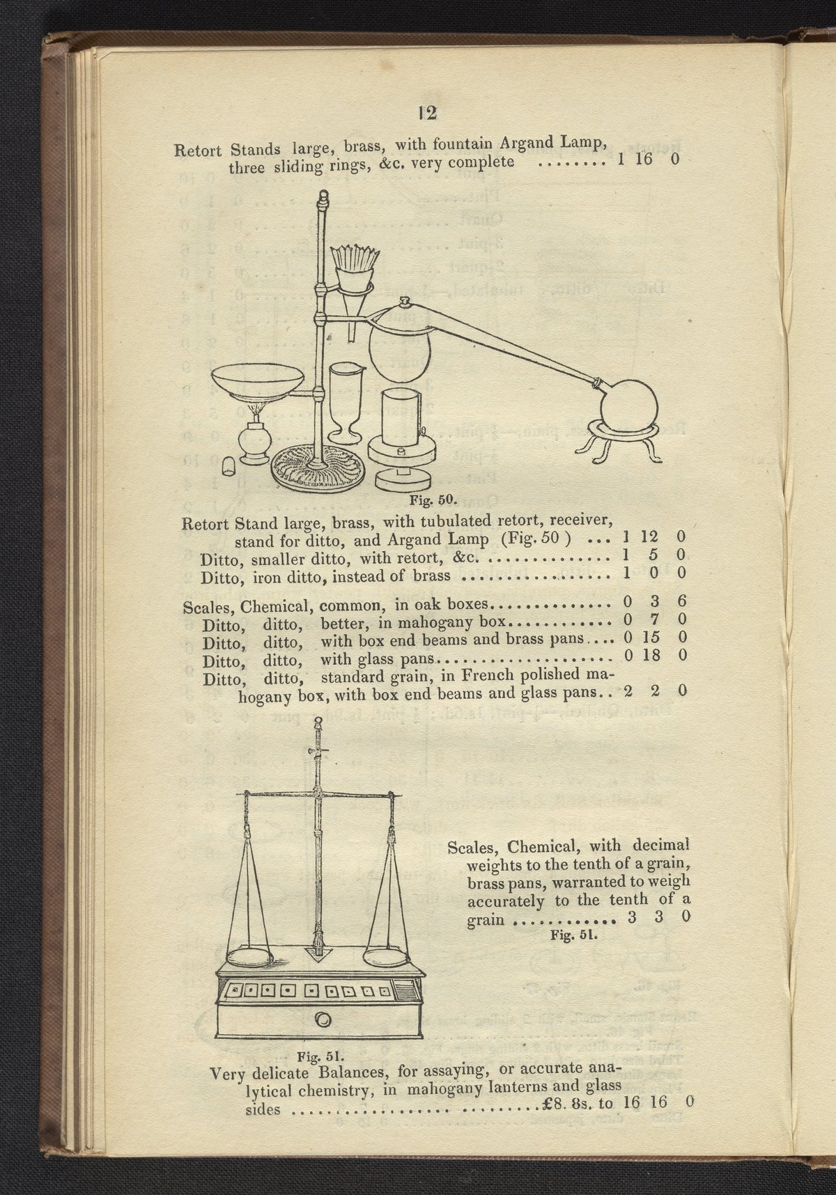 Figures 50 and 51. Retort Stand and Chemical Scales - Science History ...