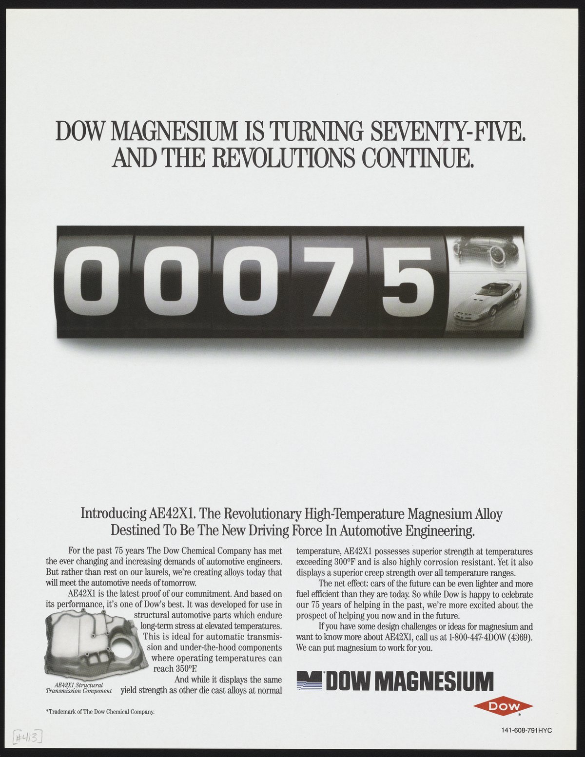 Dow Magnesium is Turning Seventy-Five. And the Revolutions Continue ...
