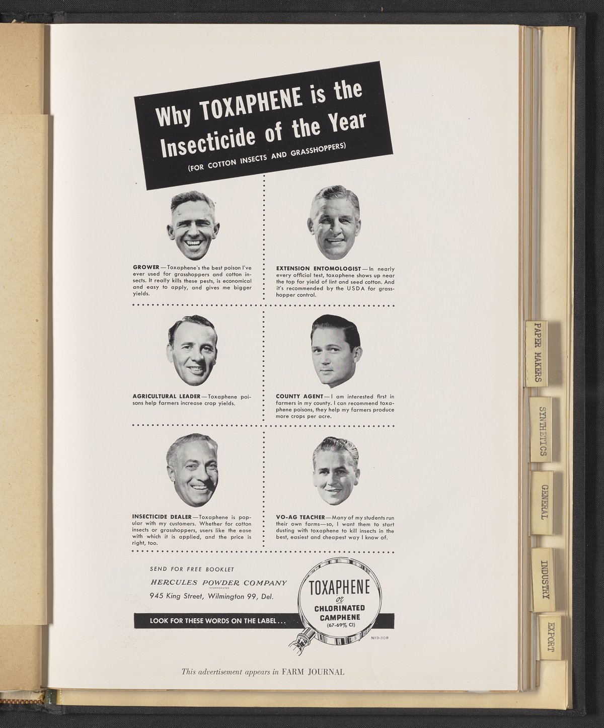 Why Toxaphene is the Insecticide of the Year (for Cotton Insects and ...