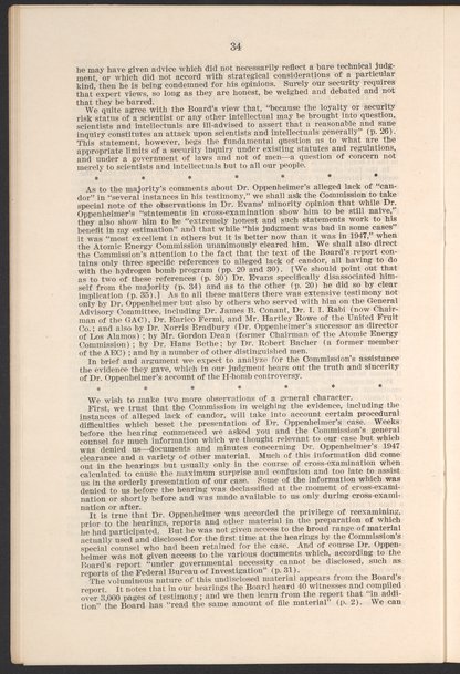 In the Matter of J. Robert Oppenheimer: Texts of Principal Documents ...