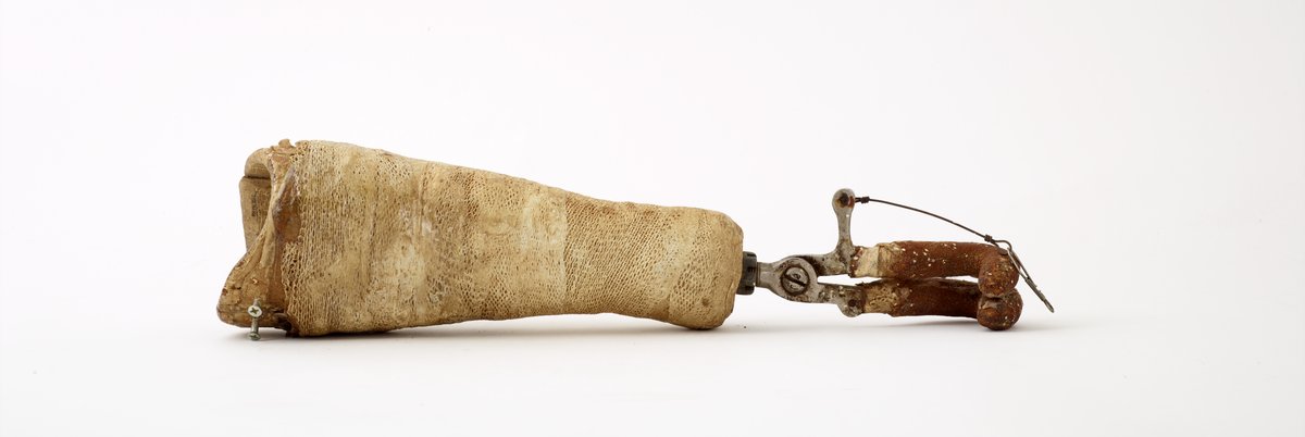 Prosthetic arm with hook - Science History Institute Digital Collections