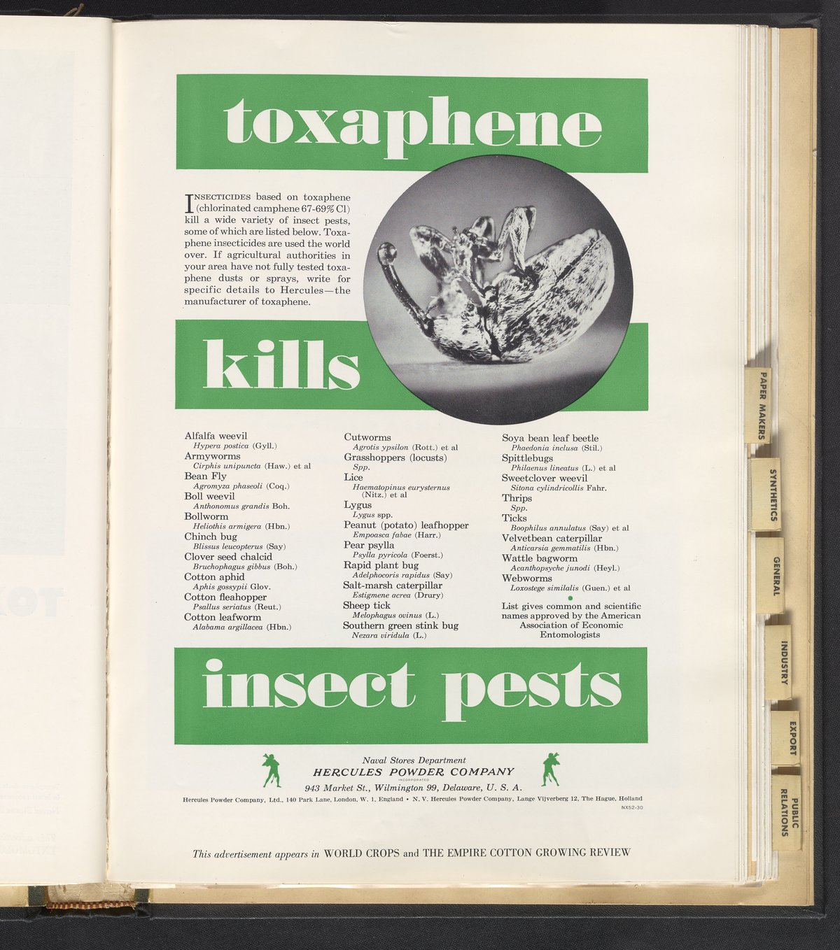 Toxaphene Kills Insect Pests - Science History Institute Digital ...