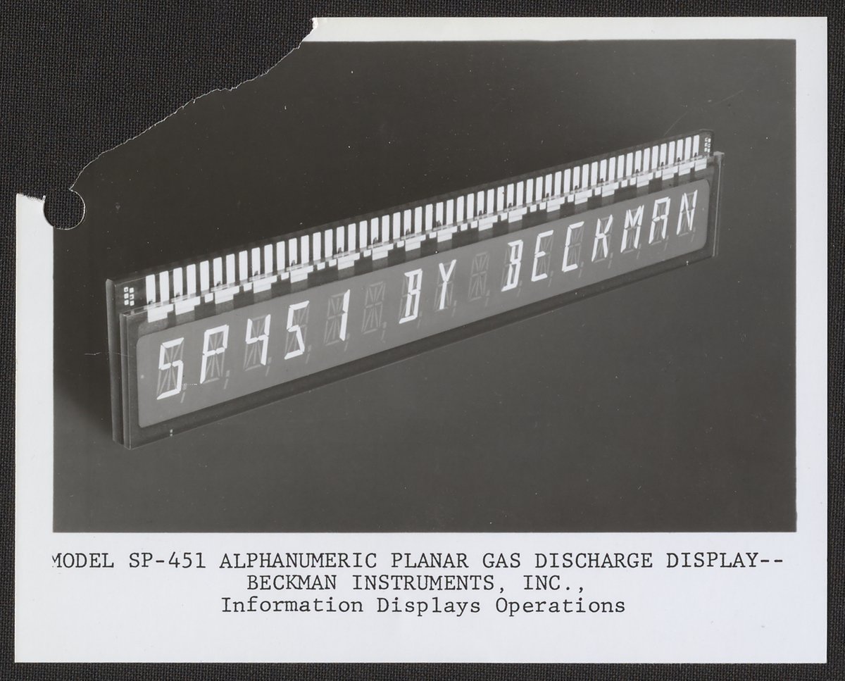 Beckman Model SP-451 Alphanumeric Planar Gas Discharge Display ...