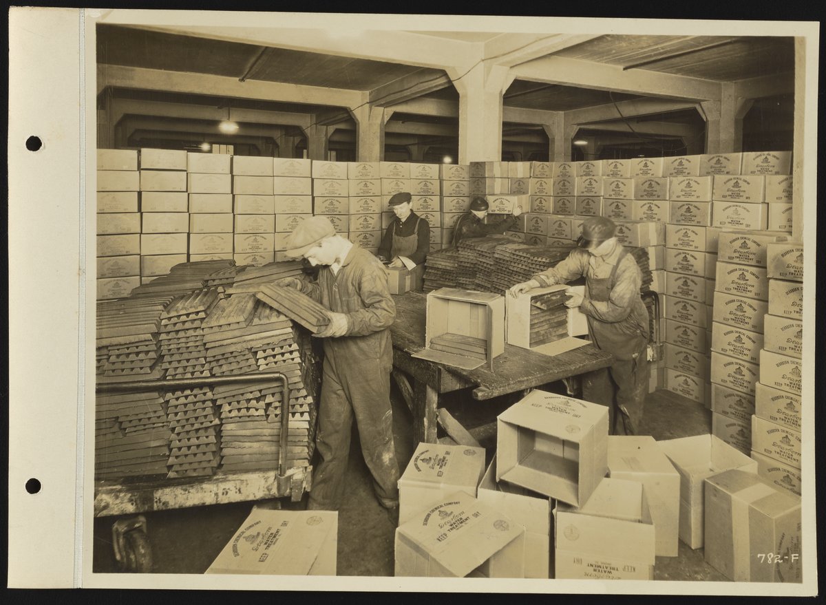 Packing materials at Dearborn manufacturing plant - Science History ...