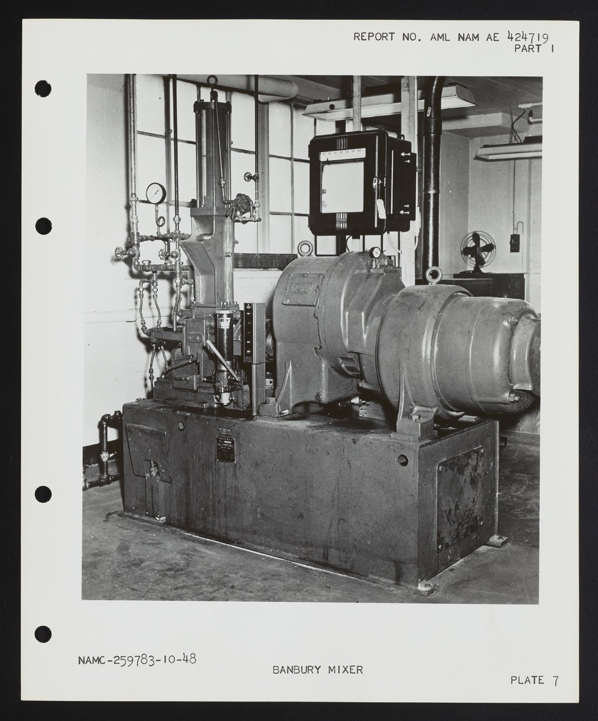 Banbury Mixer in the Rubber Compounding and Processing Laboratory ...