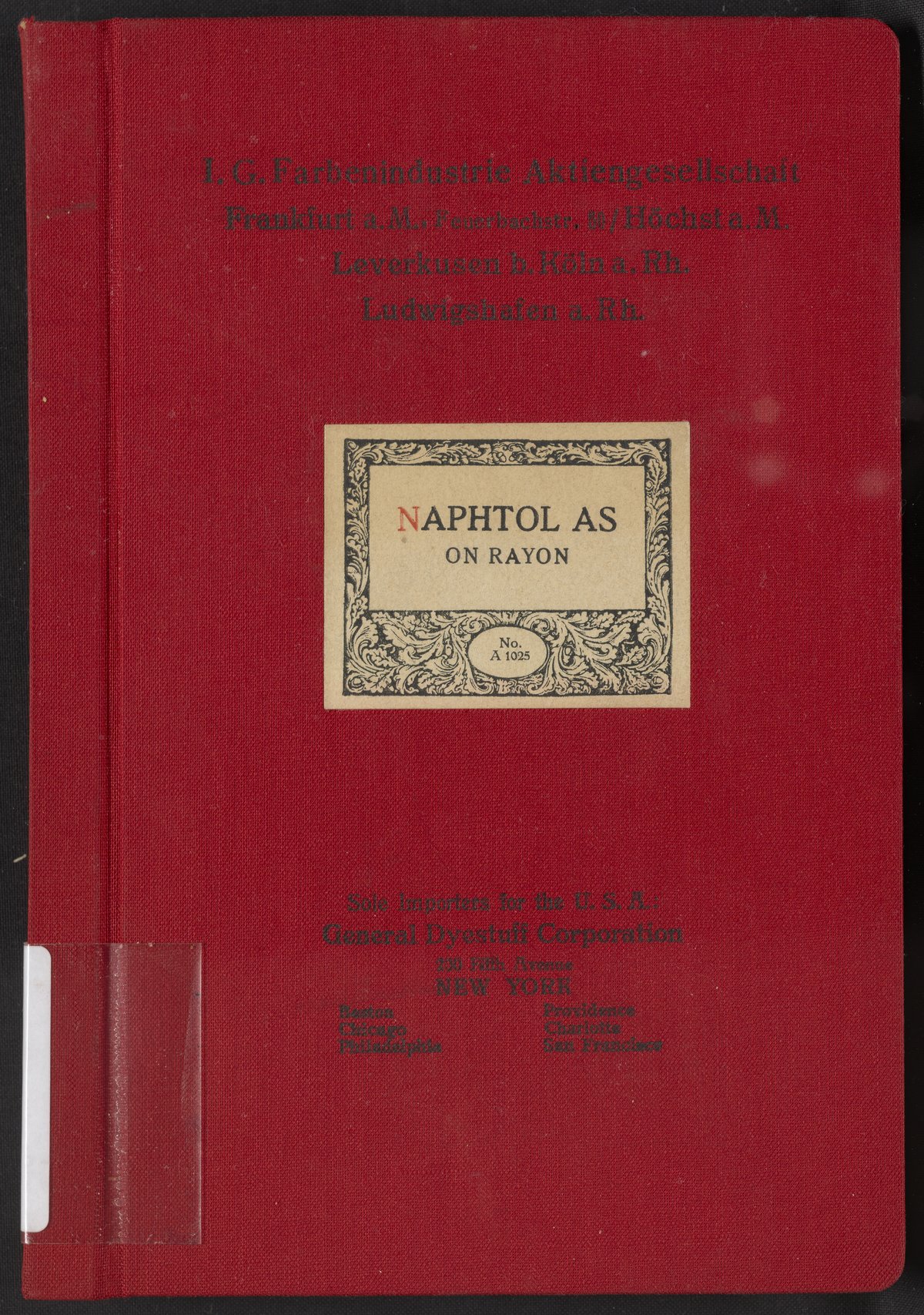 Naphtol AS on Rayon - Science History Institute Digital Collections