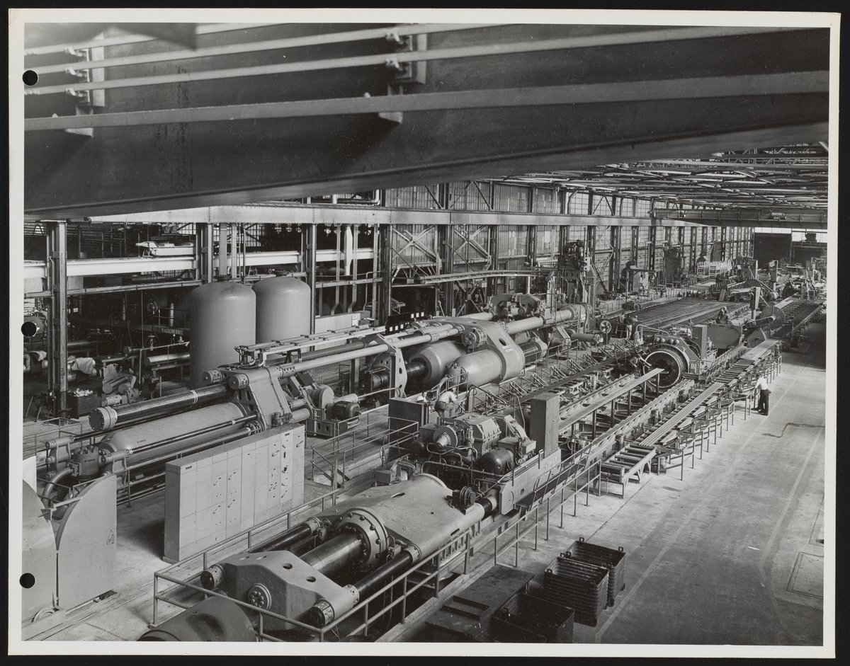 Magnesium rolling mill at Dow plant in Madison, Illinois - Science ...