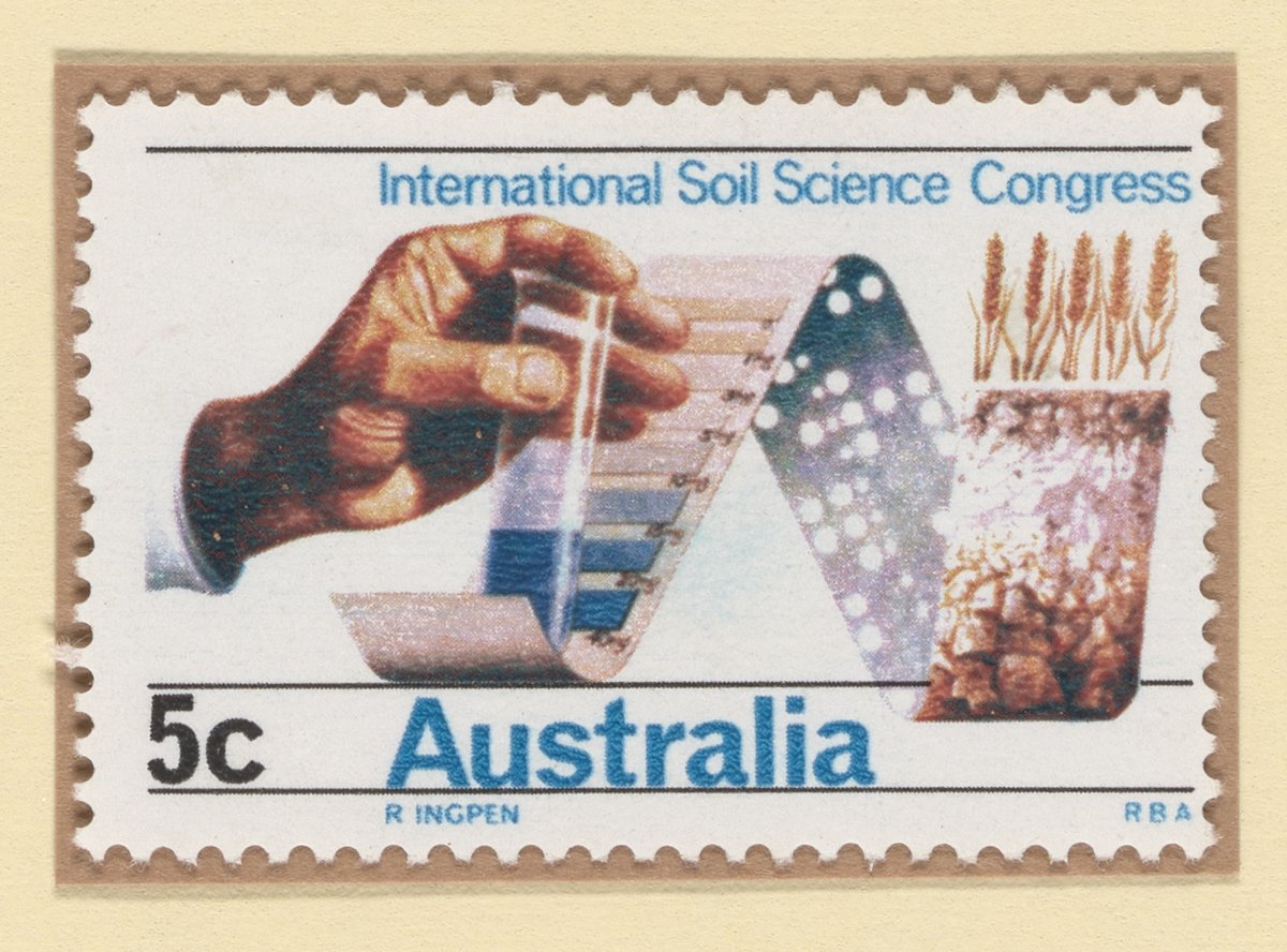 Stamp commemorating the International Soil Science Congress - Science ...