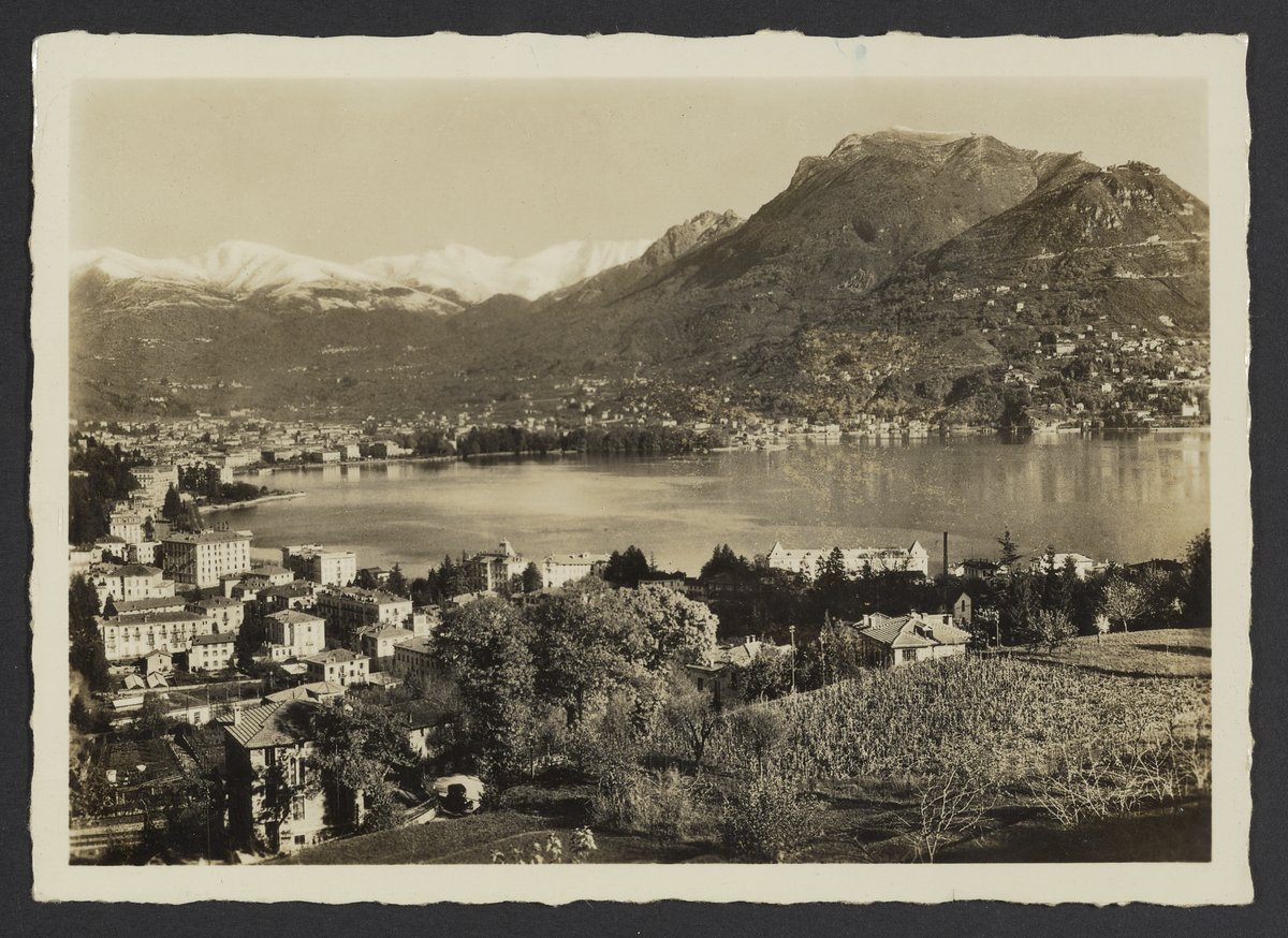 Postcard of Lugano, Switzerland from Bernhard Neumann to Georg Bredig ...