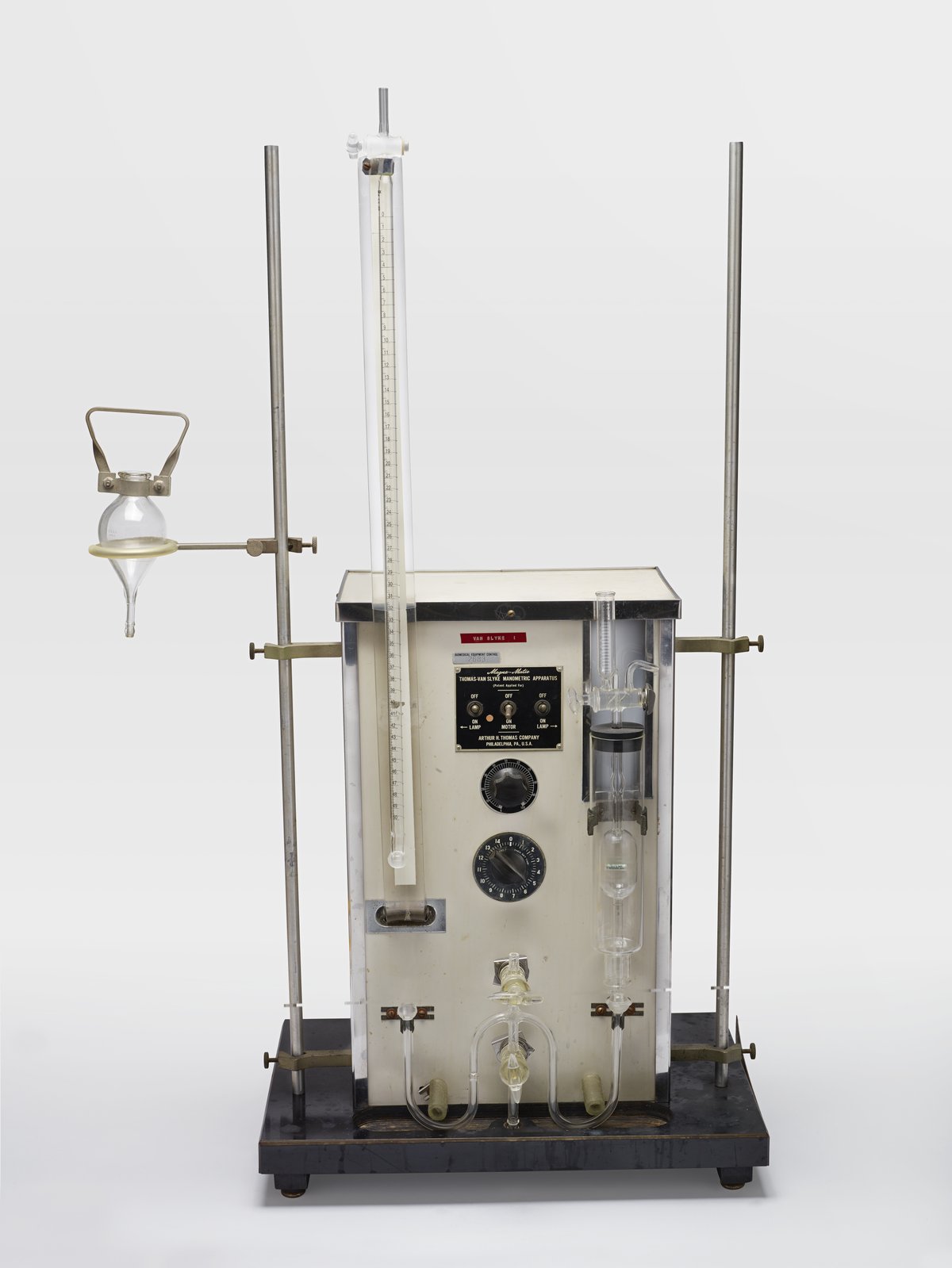 Thomas-Van Slyke Manometric Blood Gas Apparatus - Science History ...