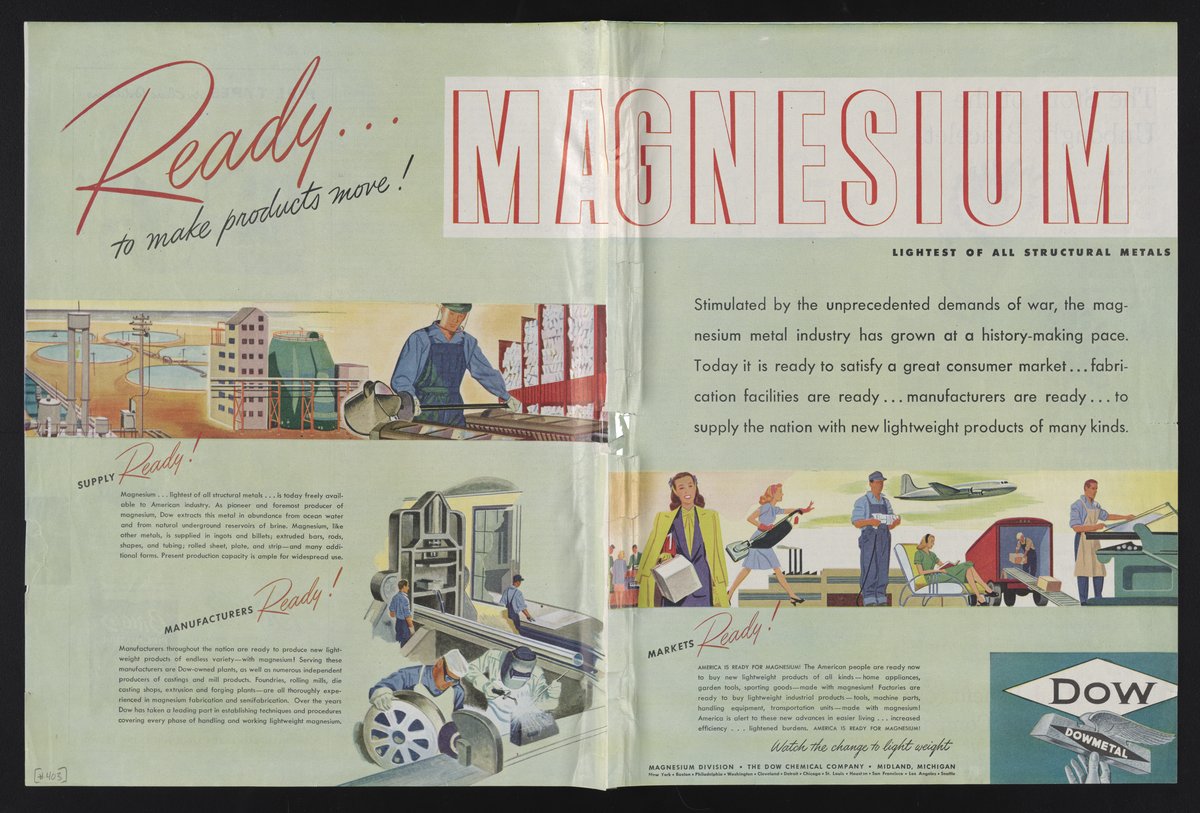 Ready... to Make Products Move! Magnesium - Science History Institute ...