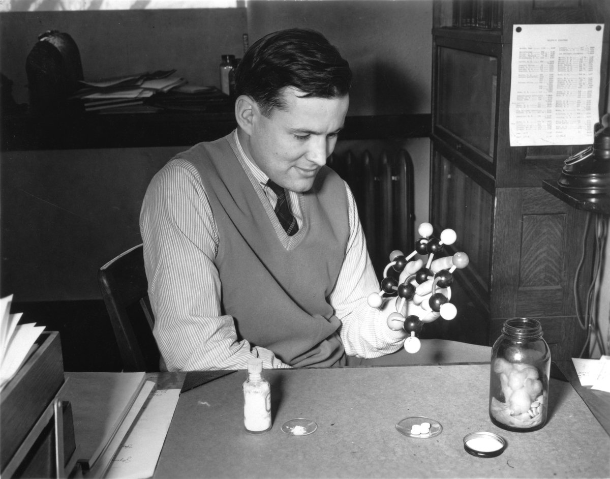 Charles C. Price with molecular model - Science History Institute ...