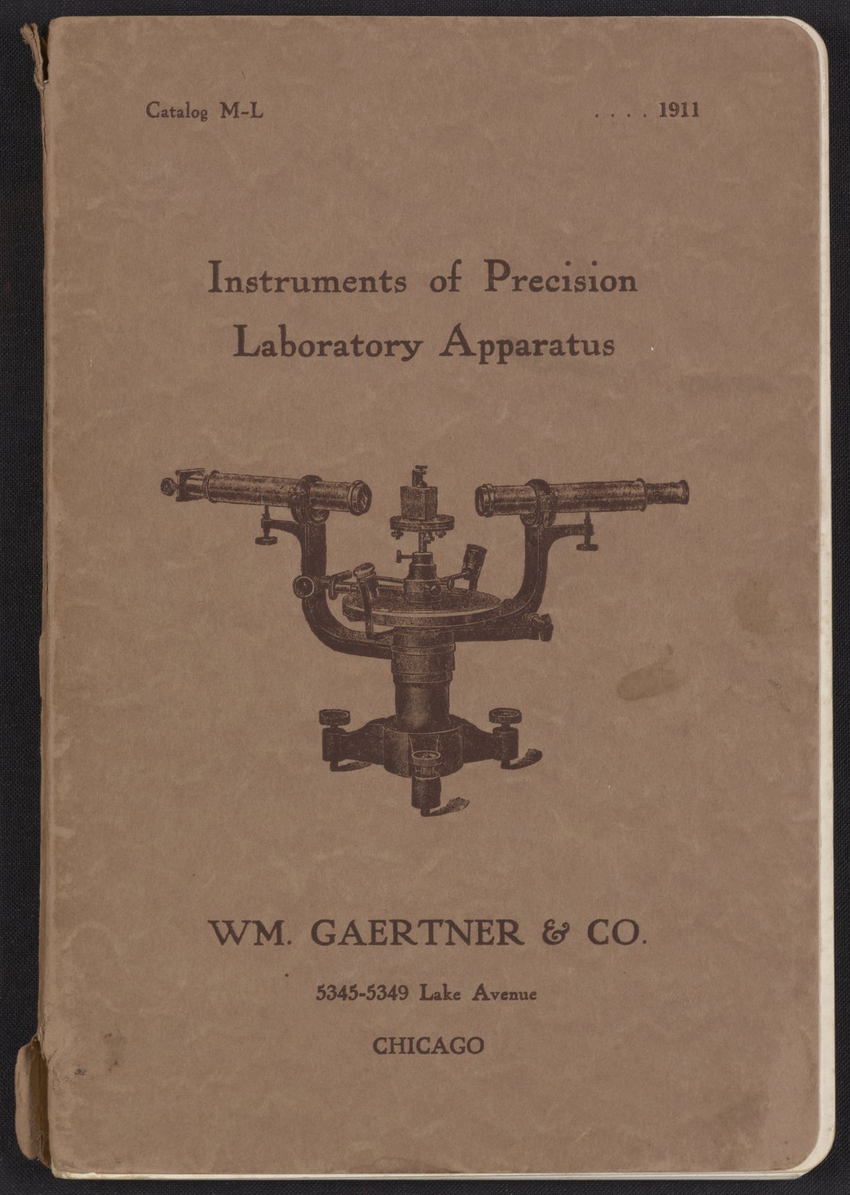 Instruments of Precision Laboratory Apparatus, M-L Catalog - Science ...