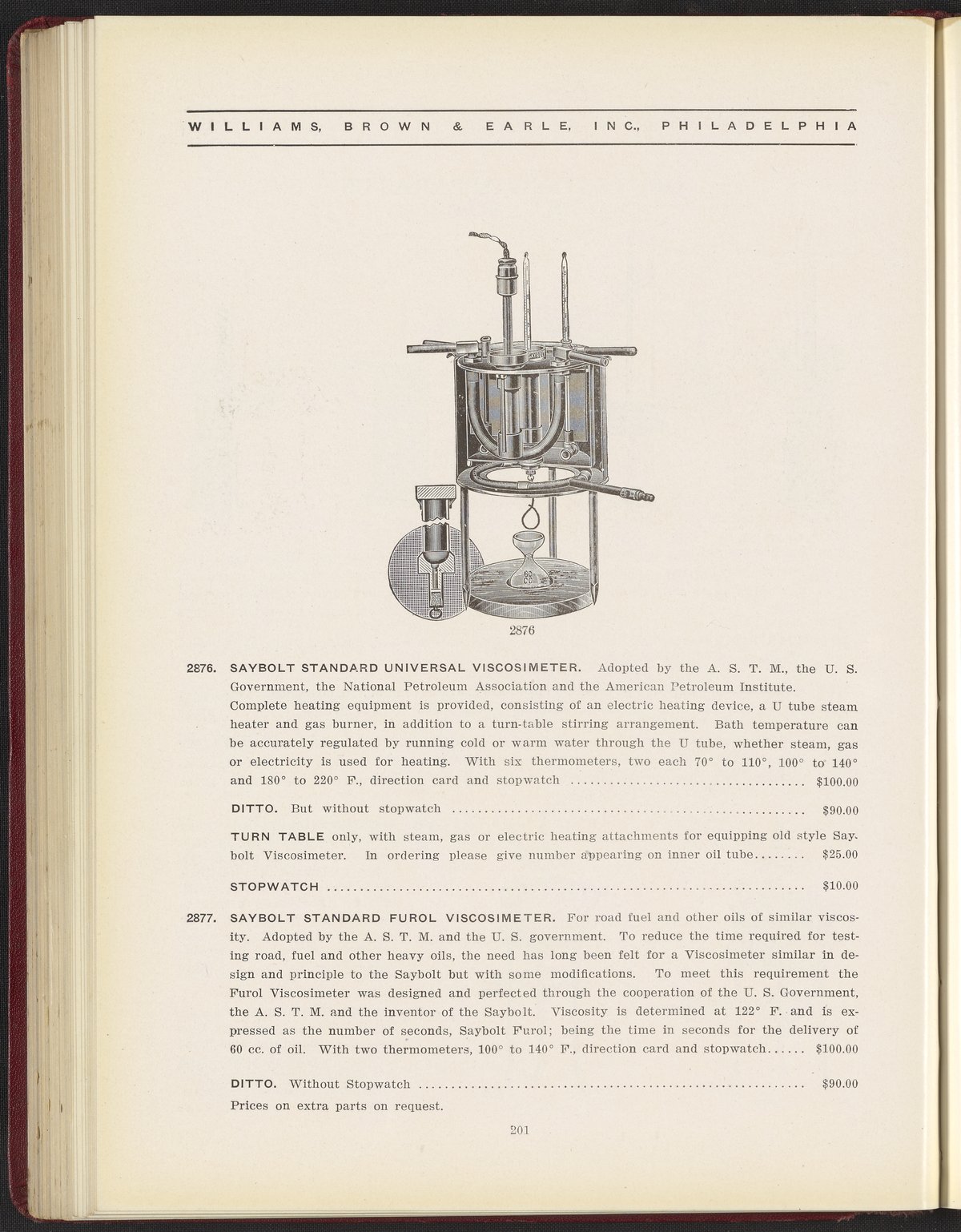 Saybolt Standard Universal Viscosimeter - Science History Institute ...