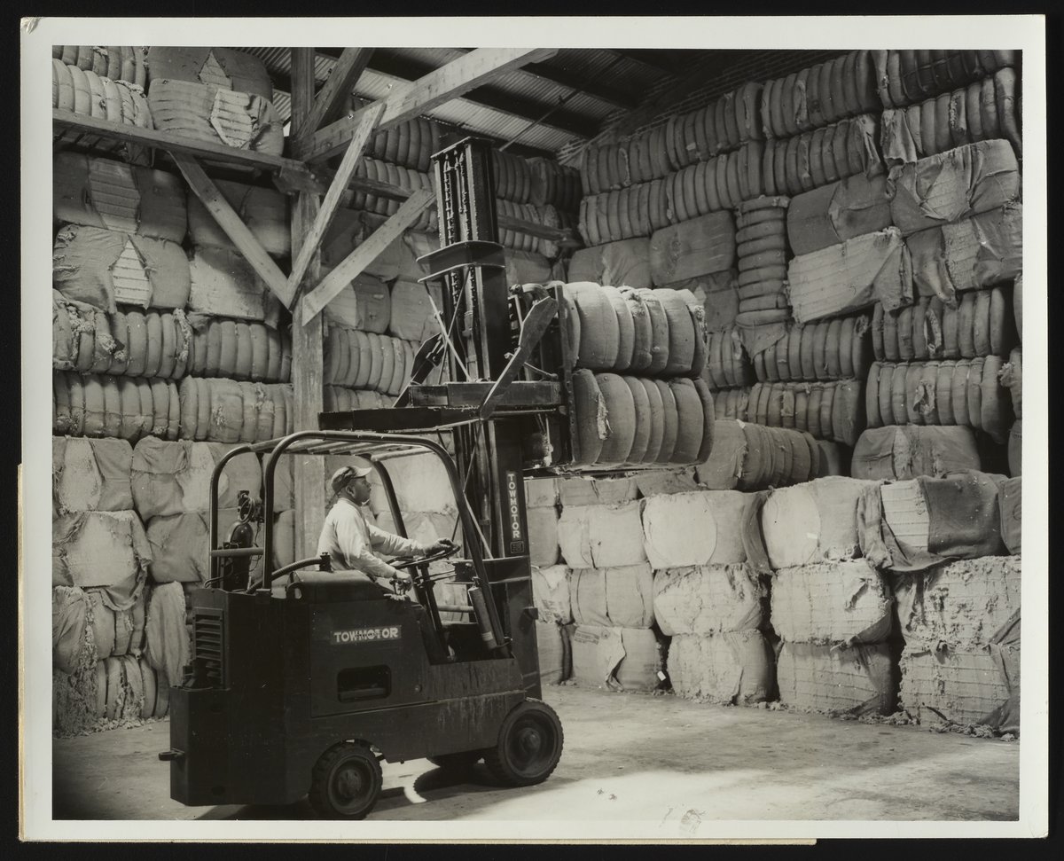 Timothy R. Curley operating lift truck at Hercules Hopewell plant ...