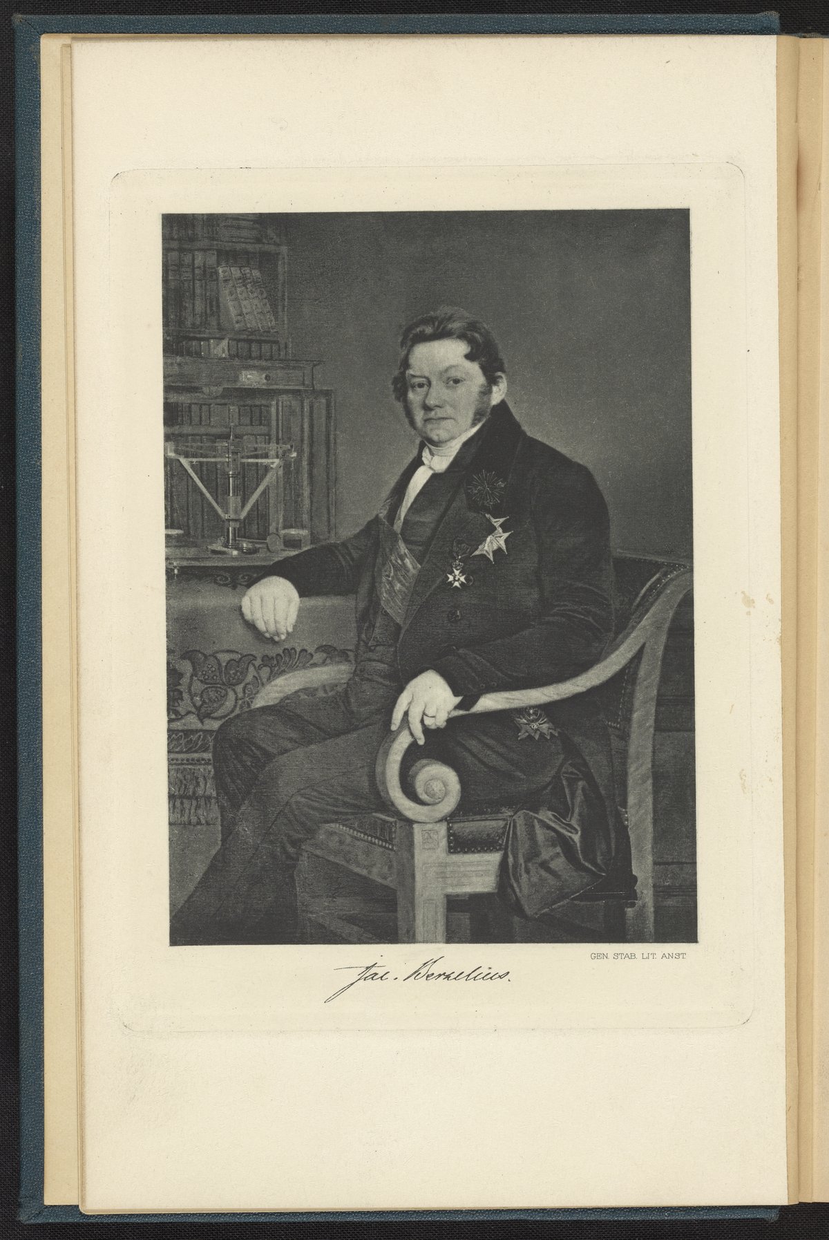 Portrait of Jöns Jakob Berzelius - Science History Institute Digital ...