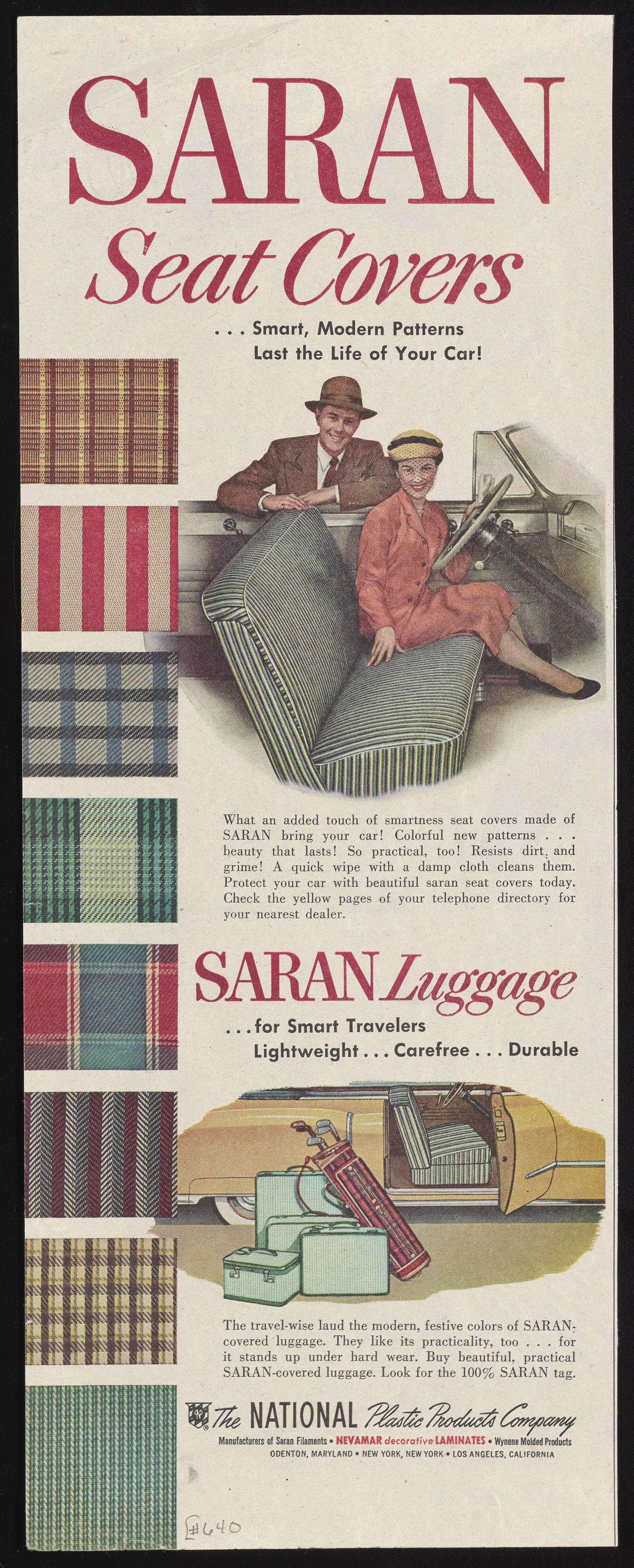 Saran Seat Covers...Smart, Modern Patterns Last the Life of Your Car ...