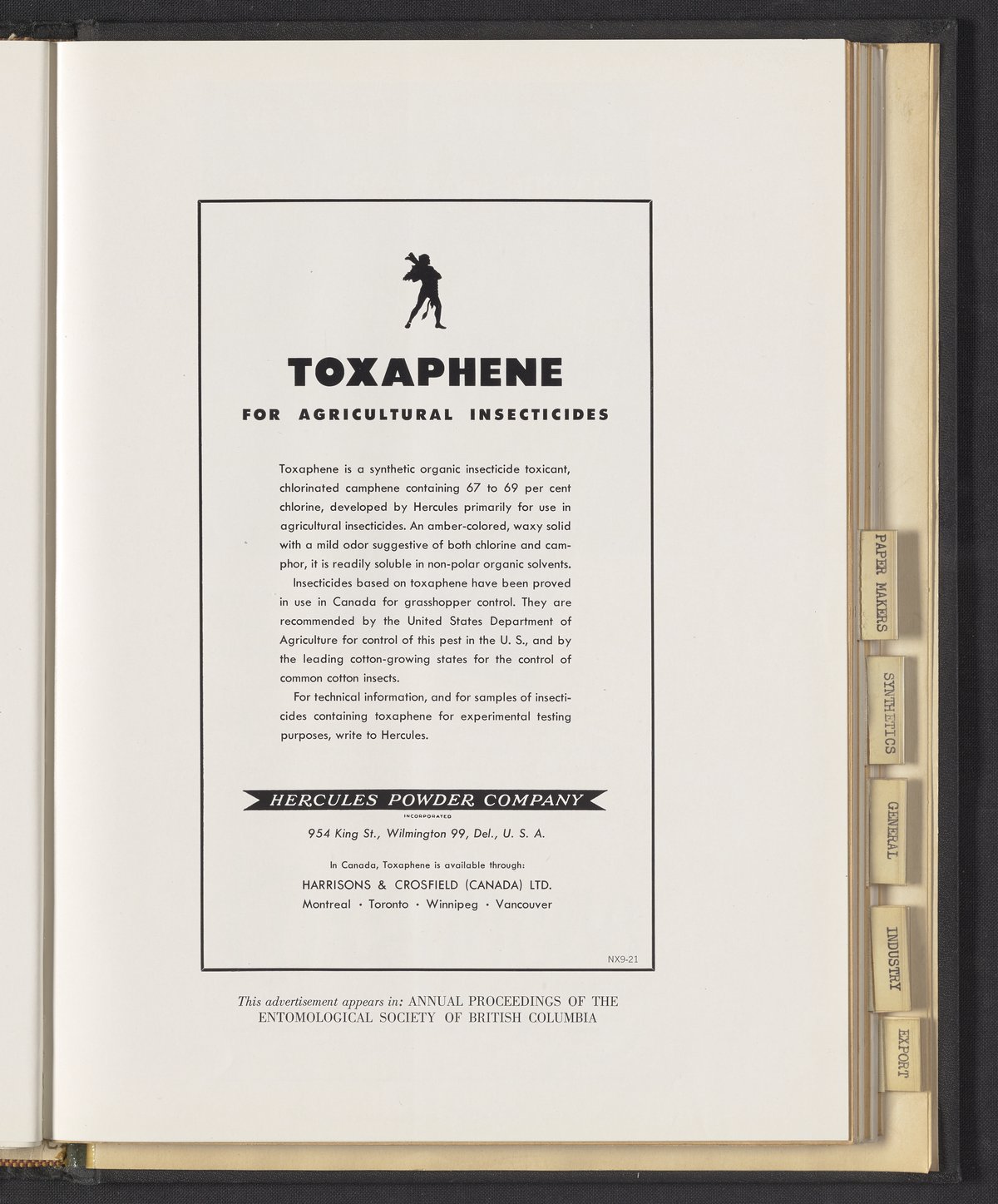 Toxaphene for Agricultural Insecticides - Science History Institute ...