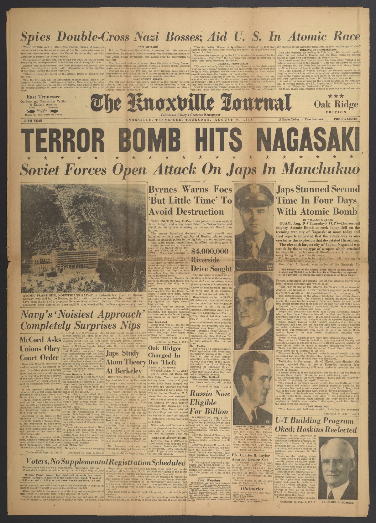 Terror Bomb Hits Nagasaki - Science History Institute Digital Collections
