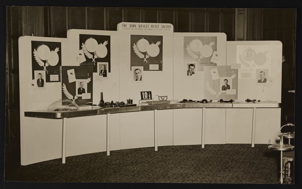 John Wesley Hyatt Award exhibition display - Science History Institute ...