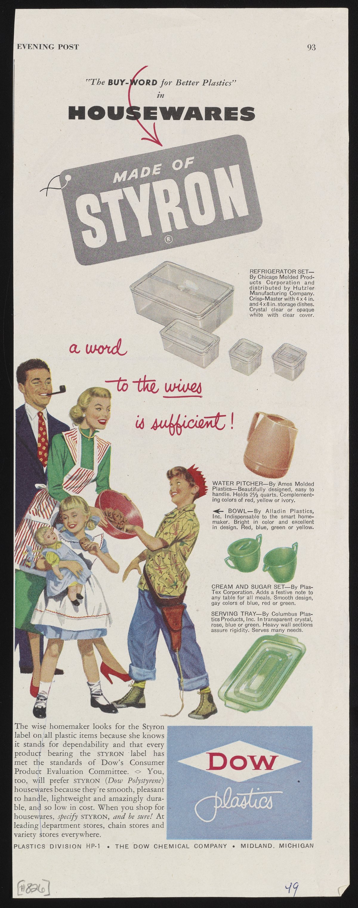 The Buy-Word for Better Plastics in Housewares Made of Styron - Science ...